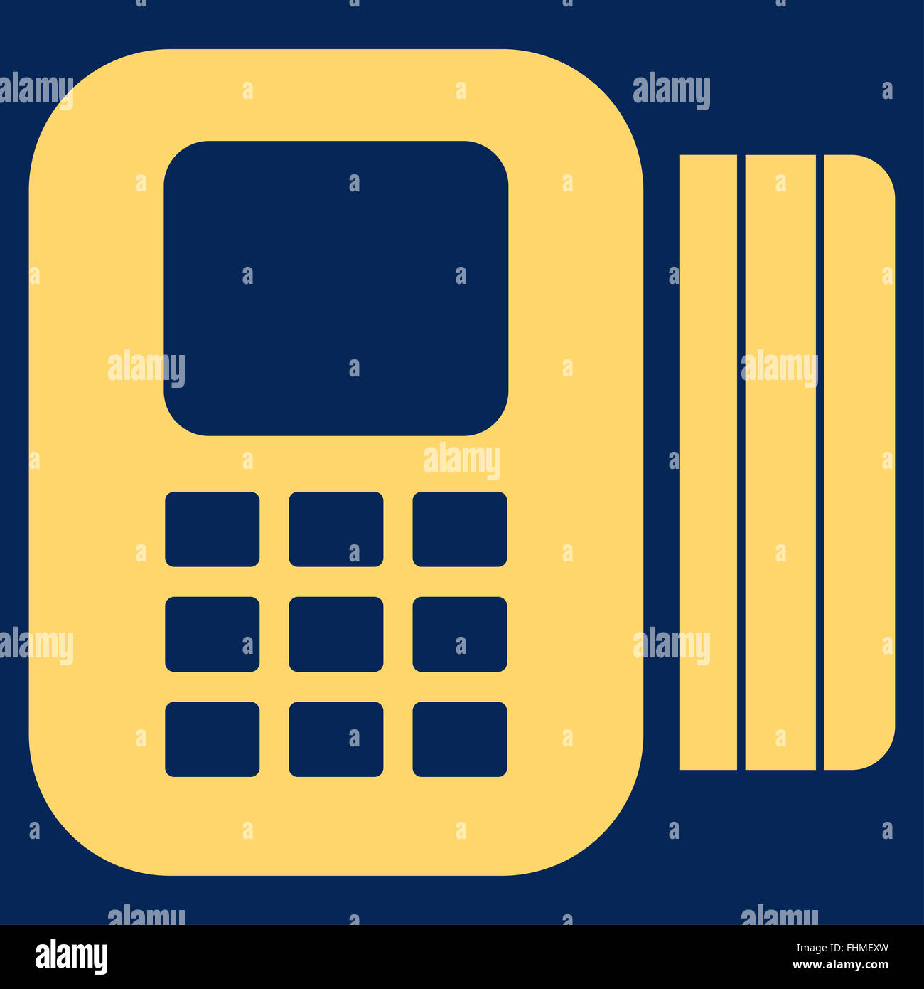 Card Processor Icon Stock Photo - Alamy