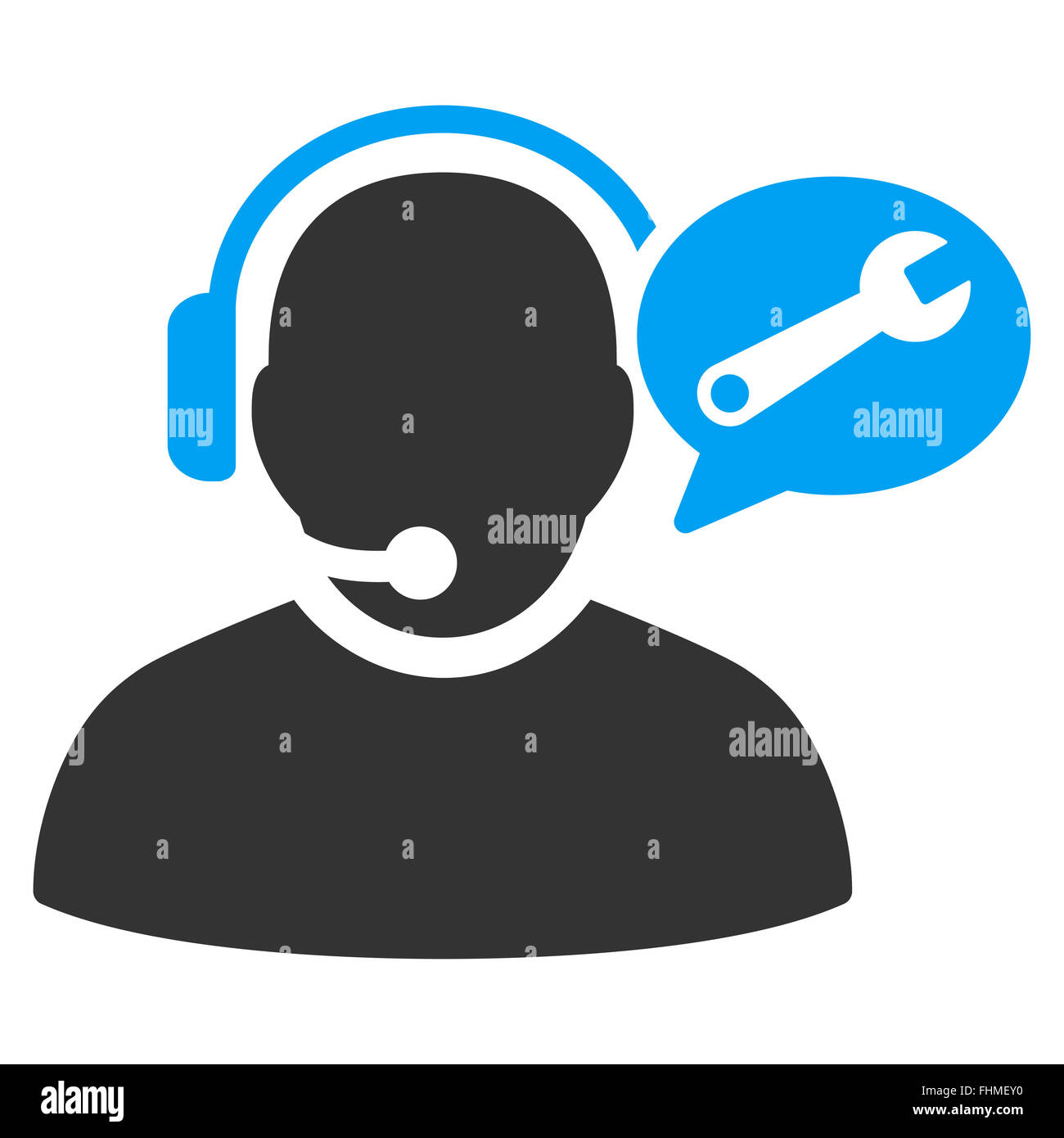 Operator Service Message Icon Stock Photo - Alamy