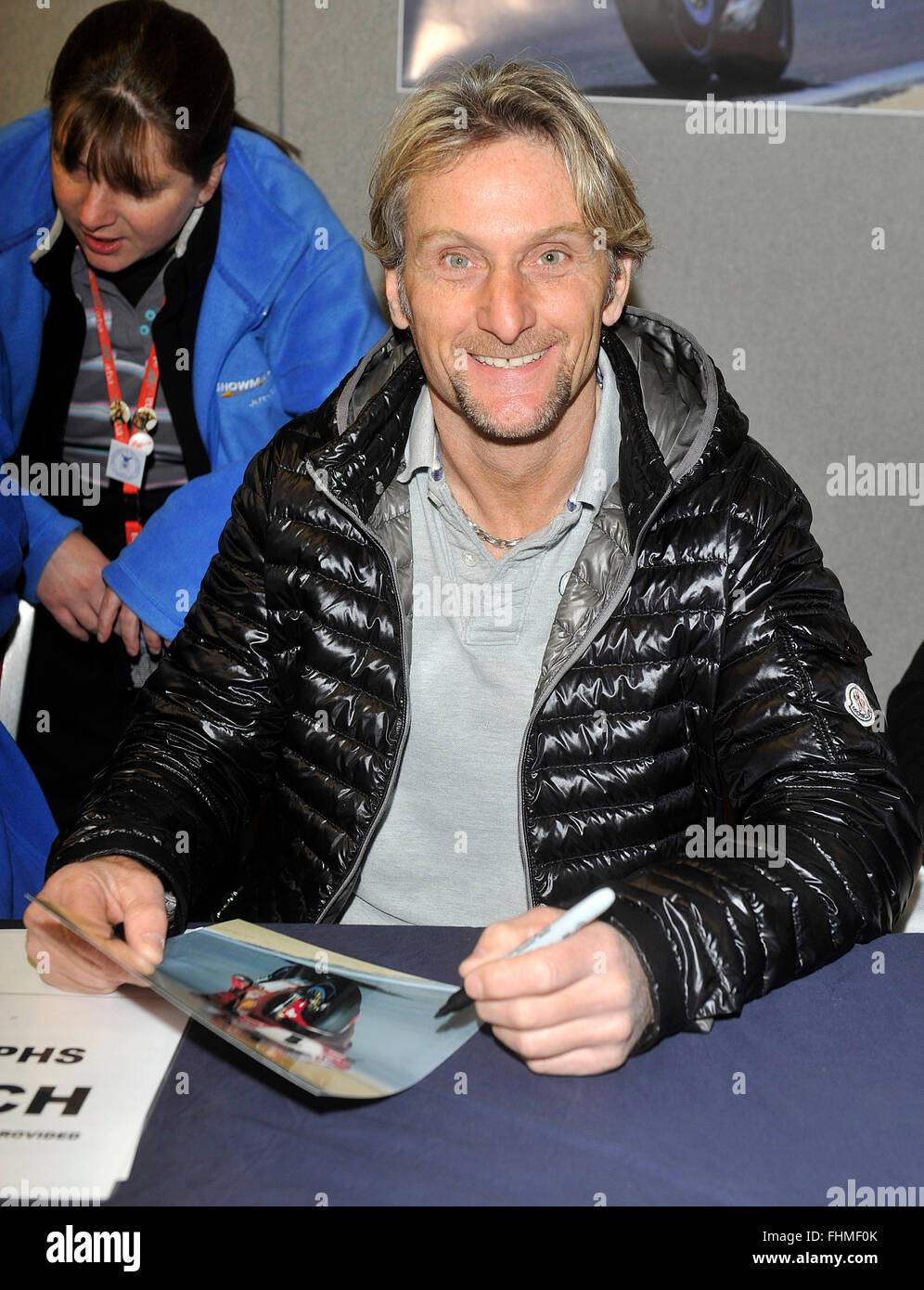 Carl Fogarty attends Collectormania 19 at stadium:mk, Milton Keynes ...