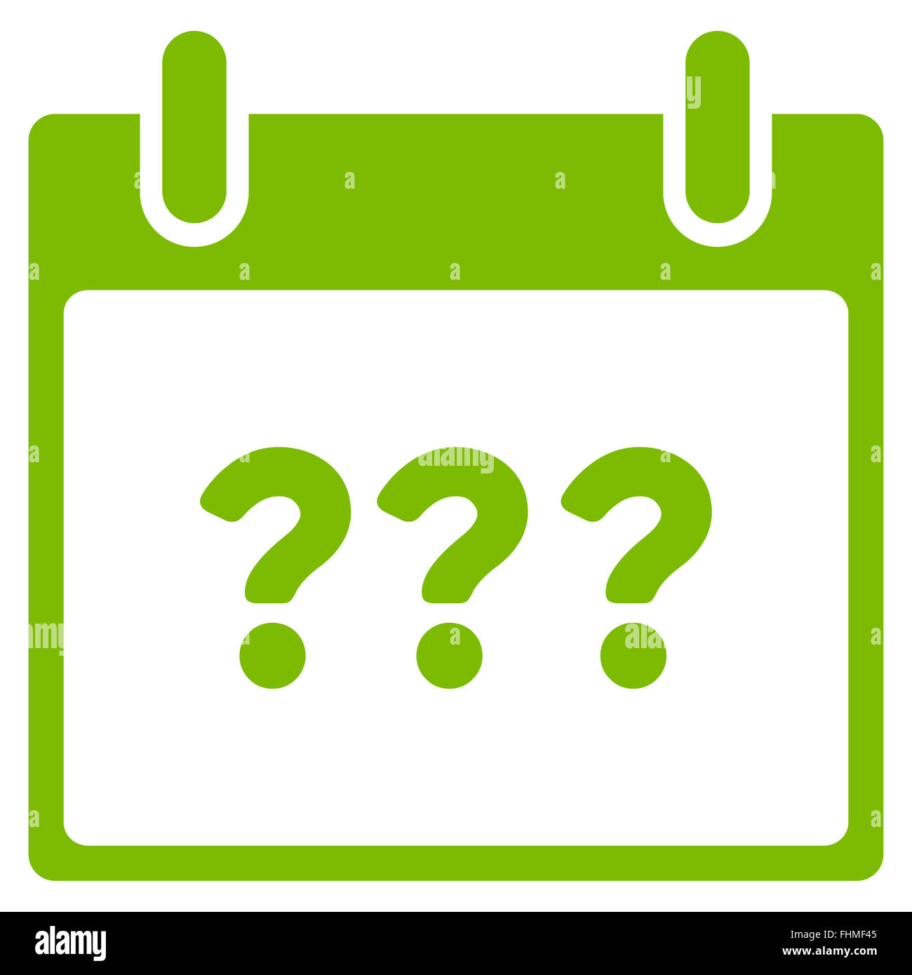 Unknown Date Icon Stock Photo - Alamy