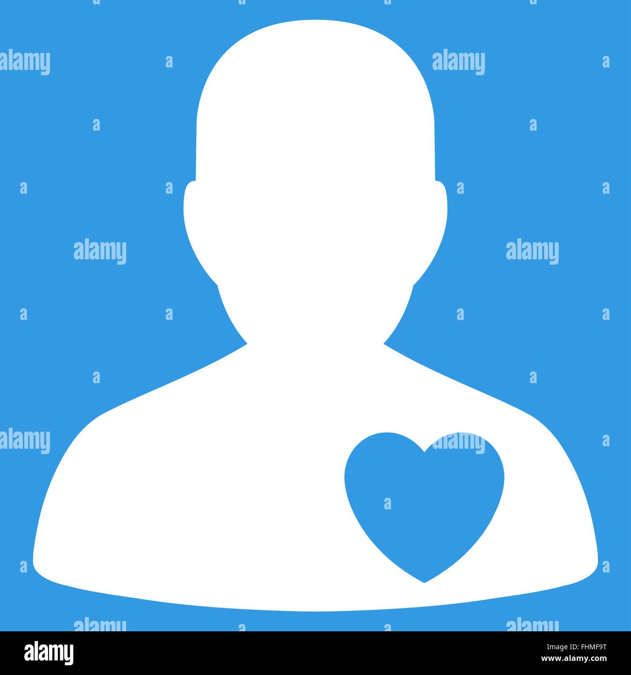 Cardiology Patient Icon Stock Photo - Alamy