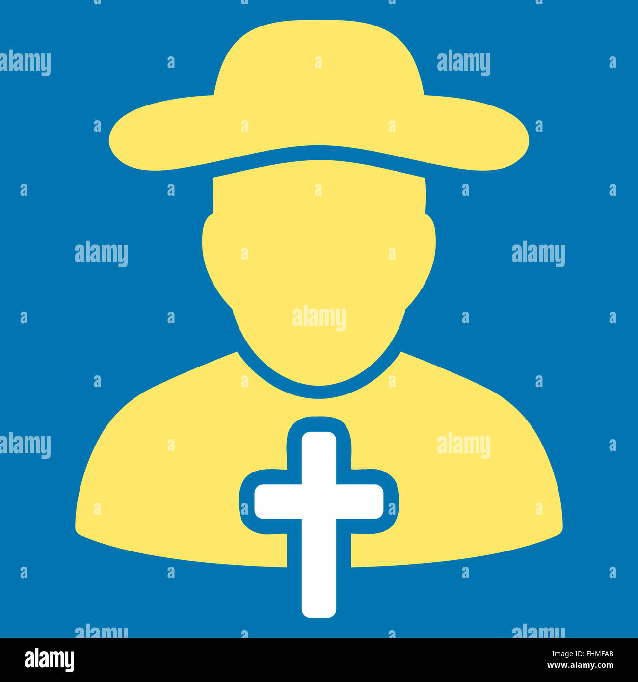 Cleric Flat Icon Stock Photo - Alamy
