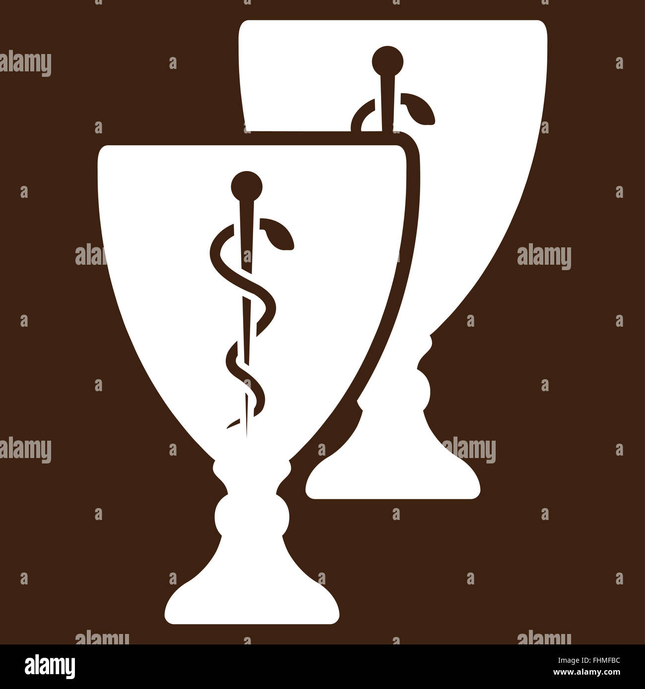 Medical Cups Icon Stock Photo - Alamy