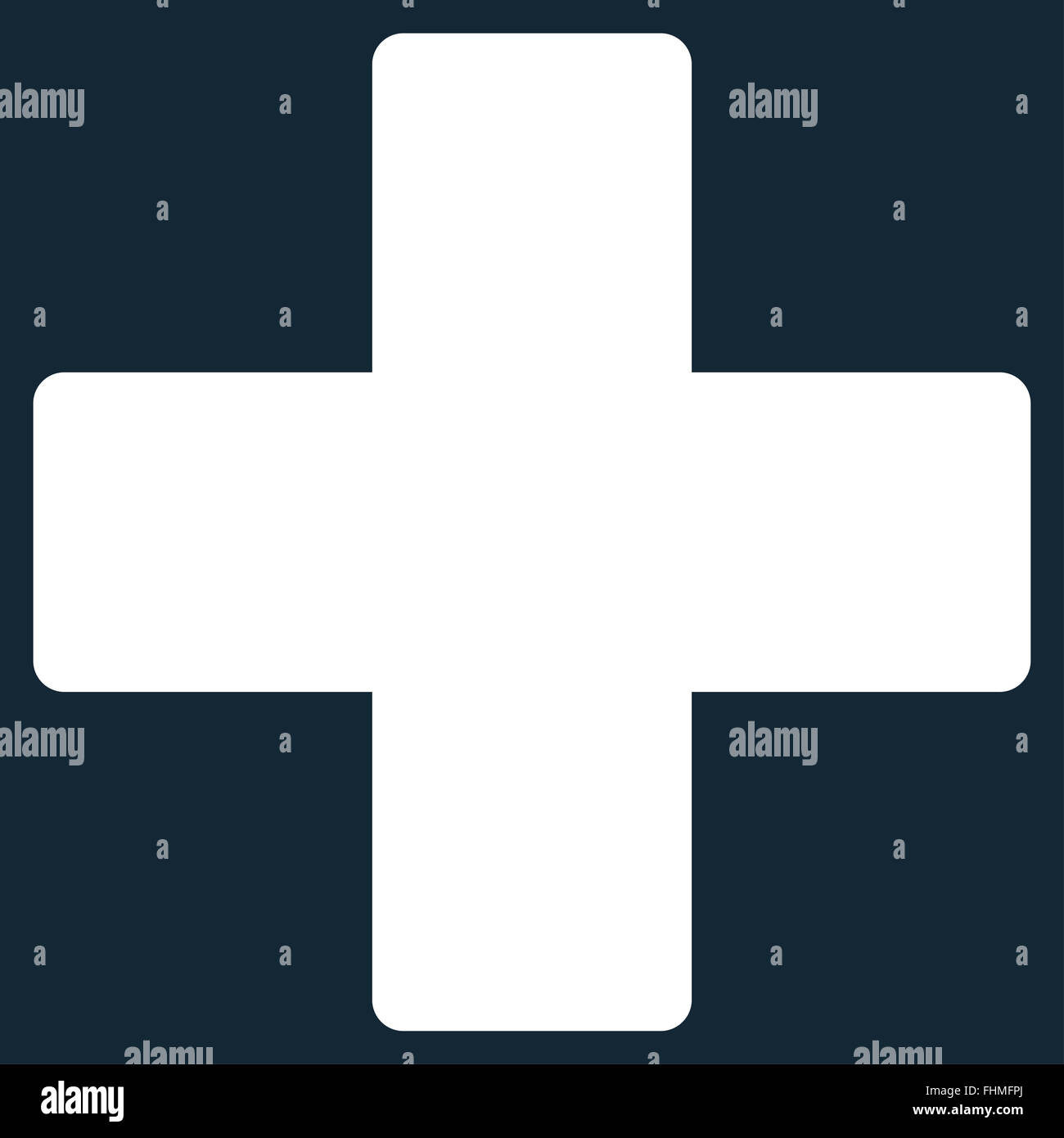 Plus flat white color icon Stock Photo - Alamy