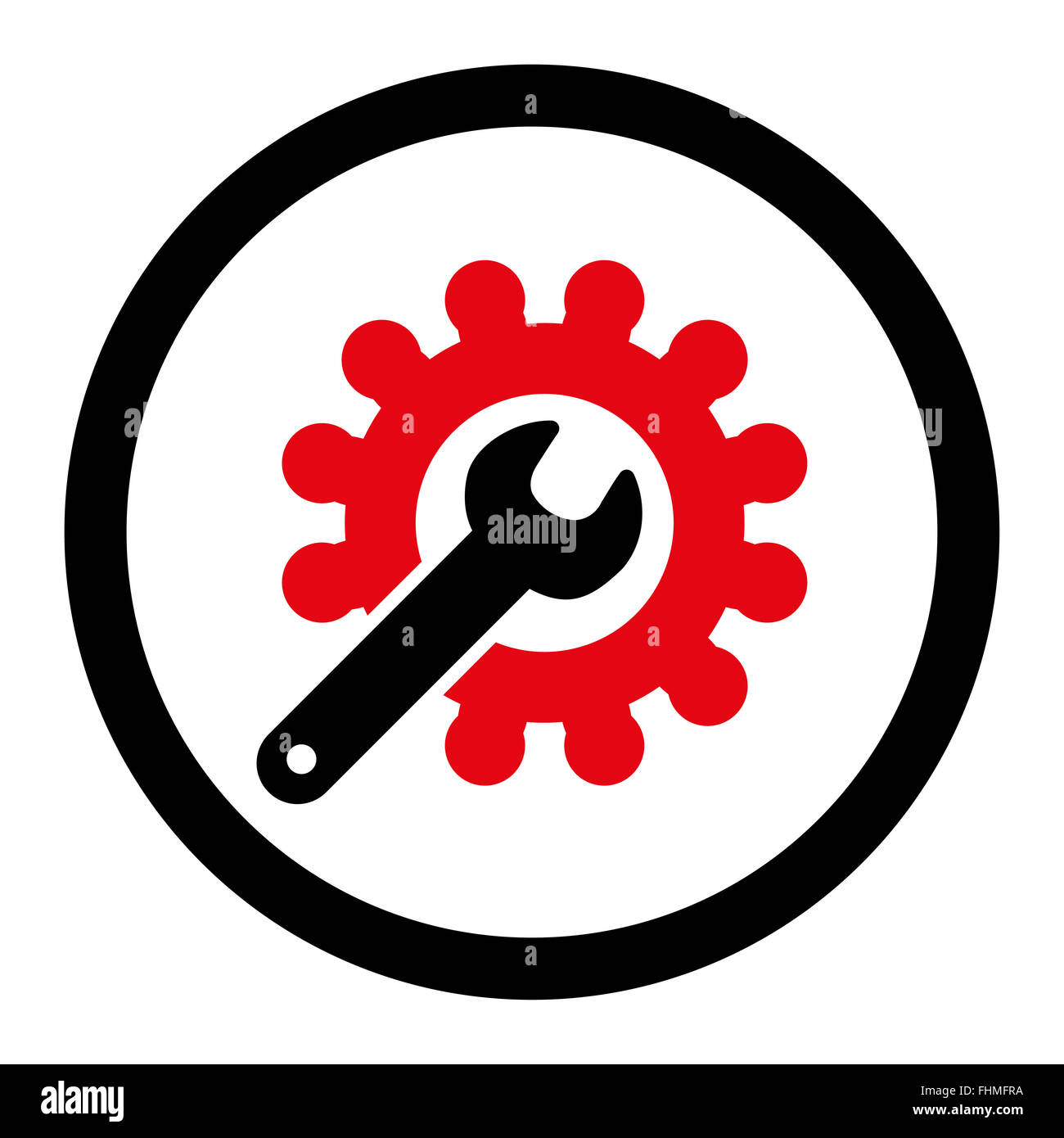 Customization flat intensive red and black colors rounded vector icon ...