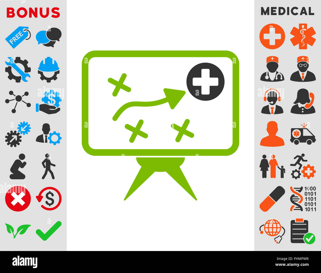 Health Strategy Icon Stock Photo - Alamy