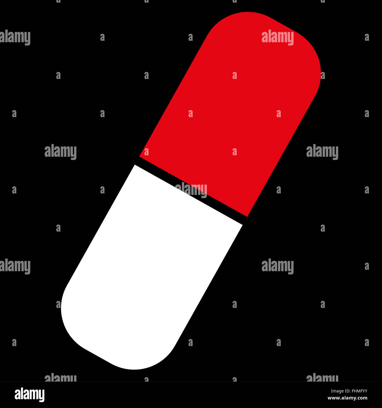 Capsule Flat Icon Stock Photo - Alamy