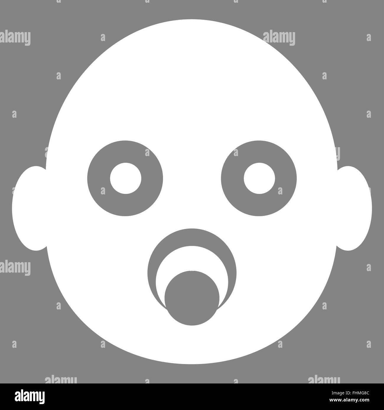 Baby Head Icon Stock Photo - Alamy