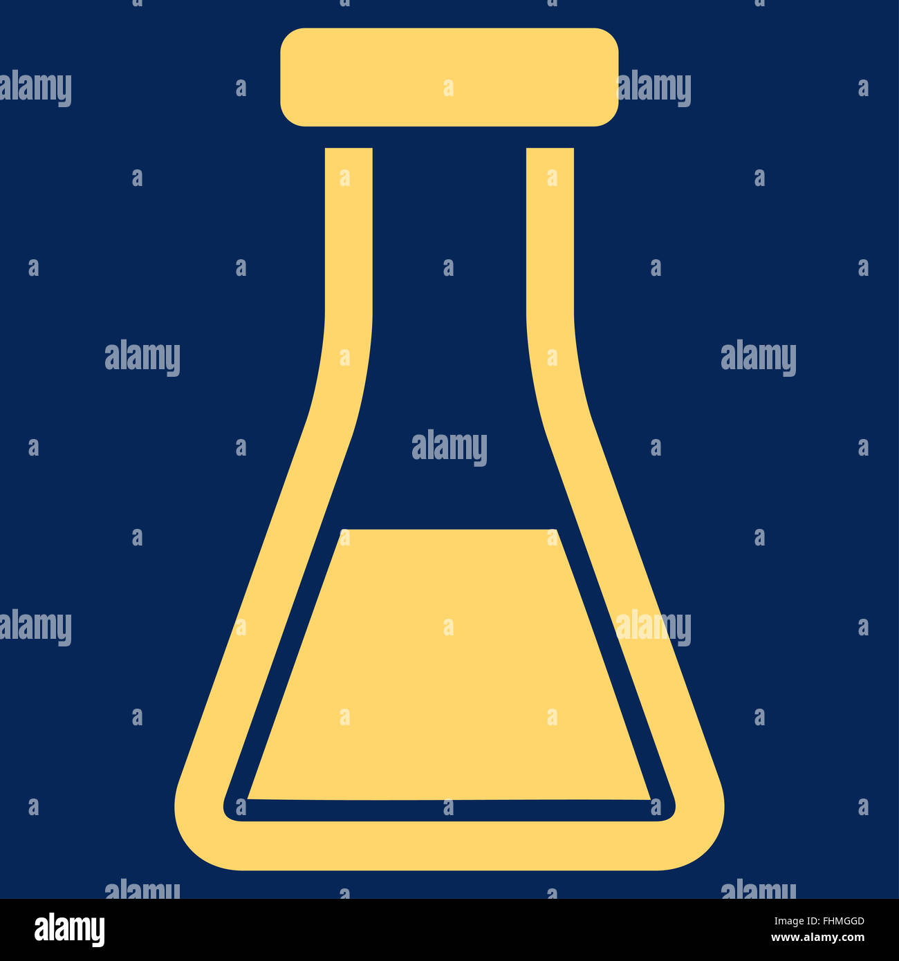 Flask Flat Icon Stock Photo - Alamy