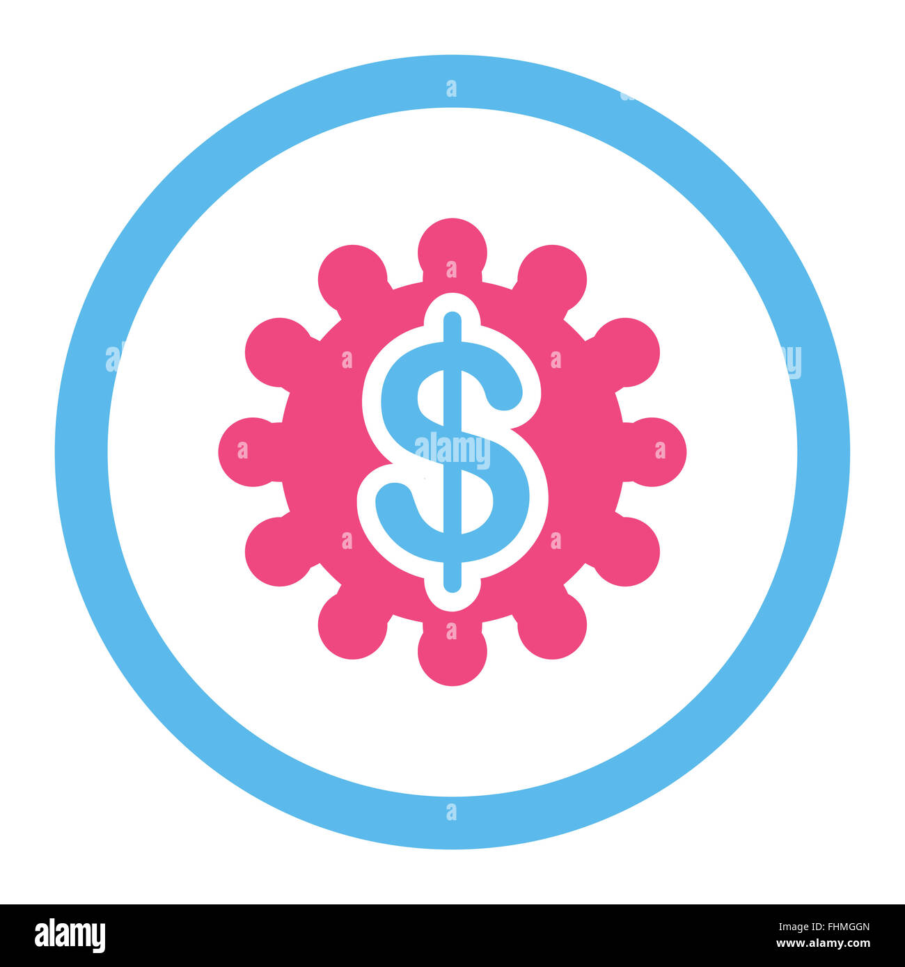 Payment options flat pink and blue colors rounded vector icon Stock ...