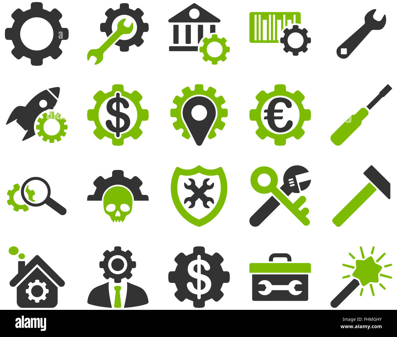 Settings and Tools Icons Stock Photo - Alamy