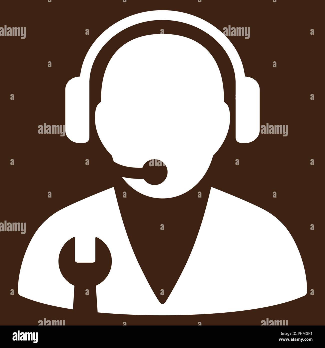 Support Manager Icon Stock Photo - Alamy