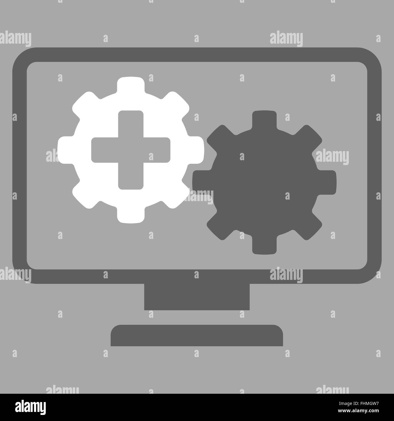 Medical Process Monitoring Icon Stock Photo - Alamy