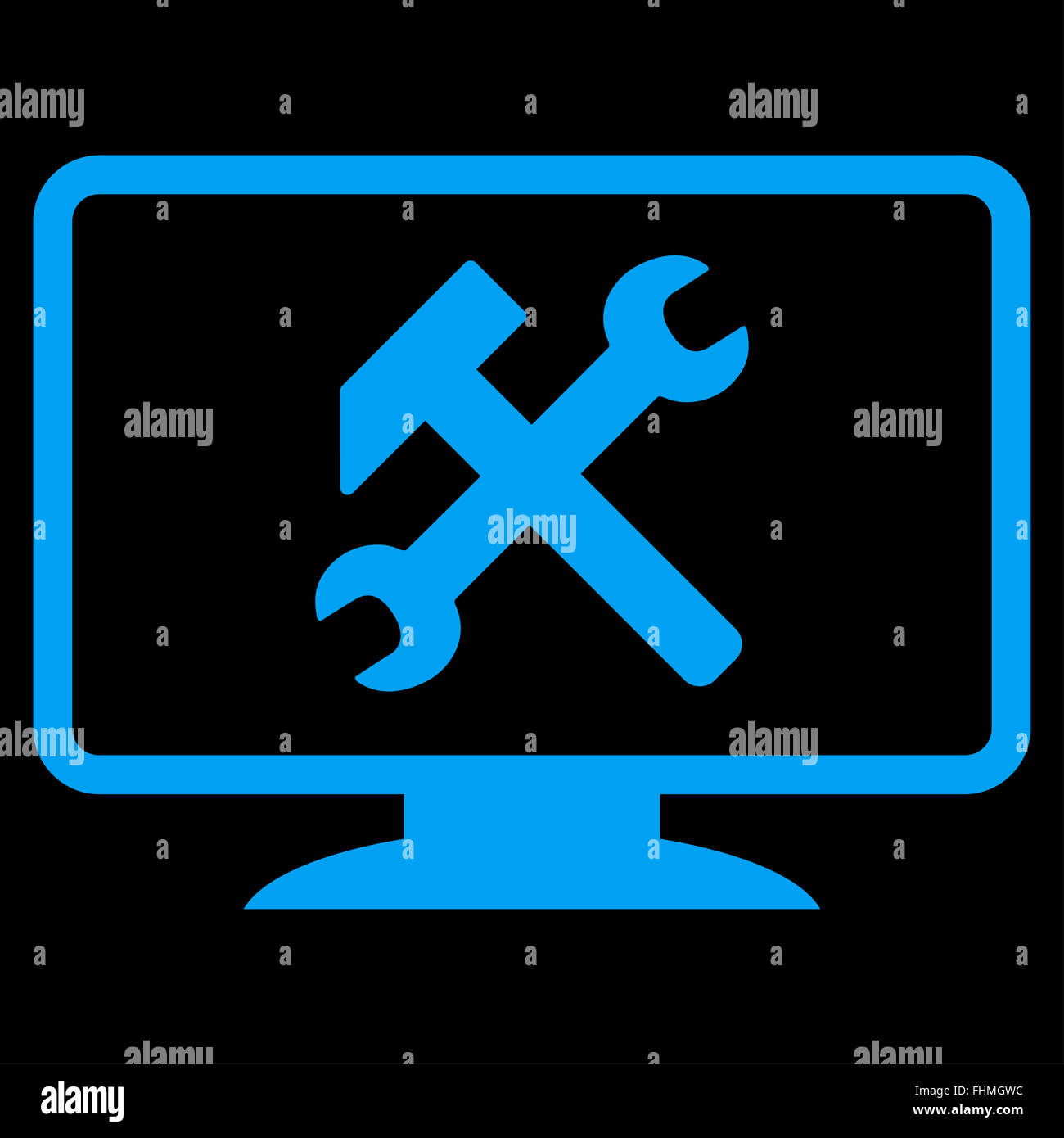 Desktop Settings Icon Stock Photo - Alamy