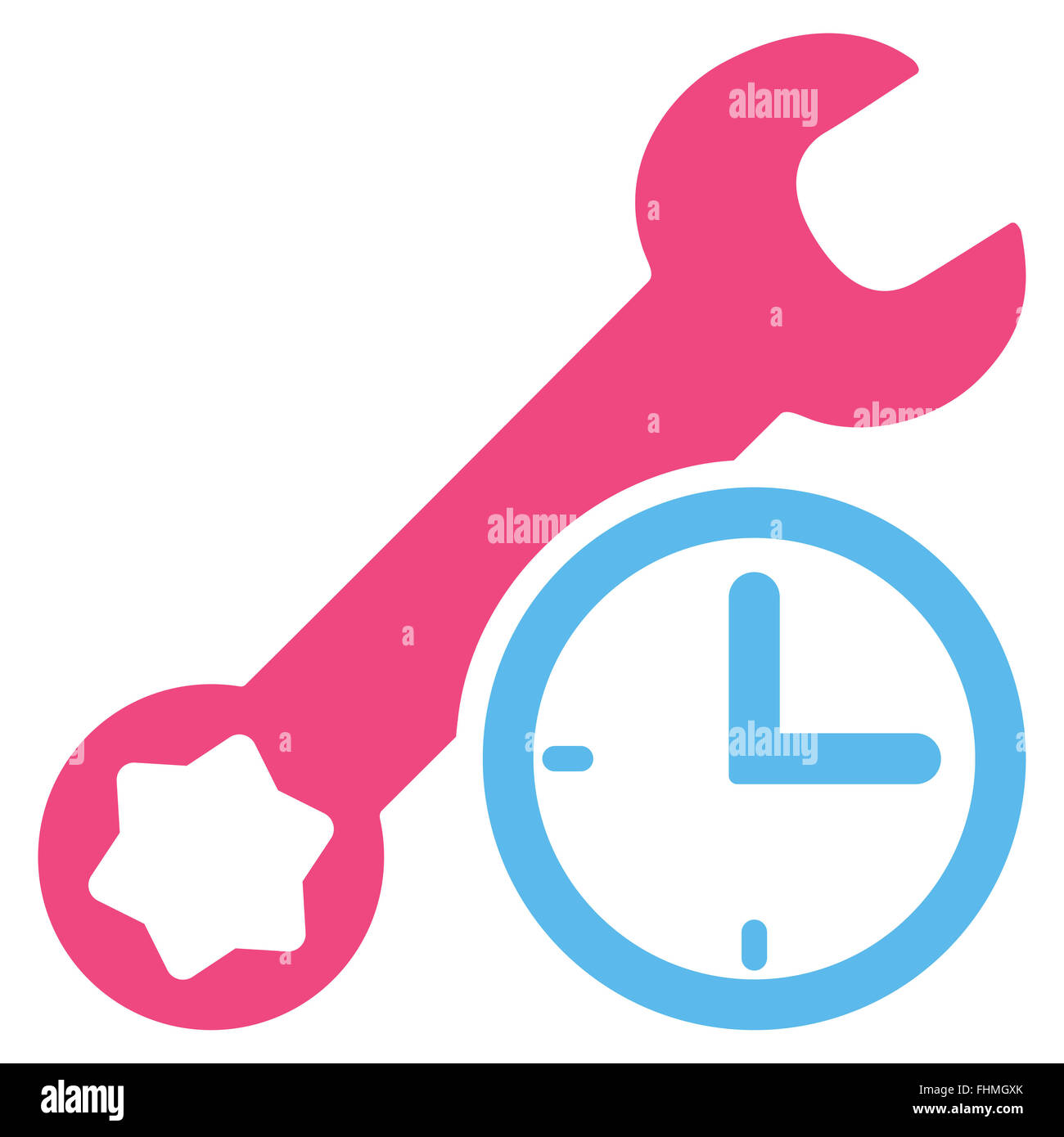 Service Time Icon Stock Photo - Alamy