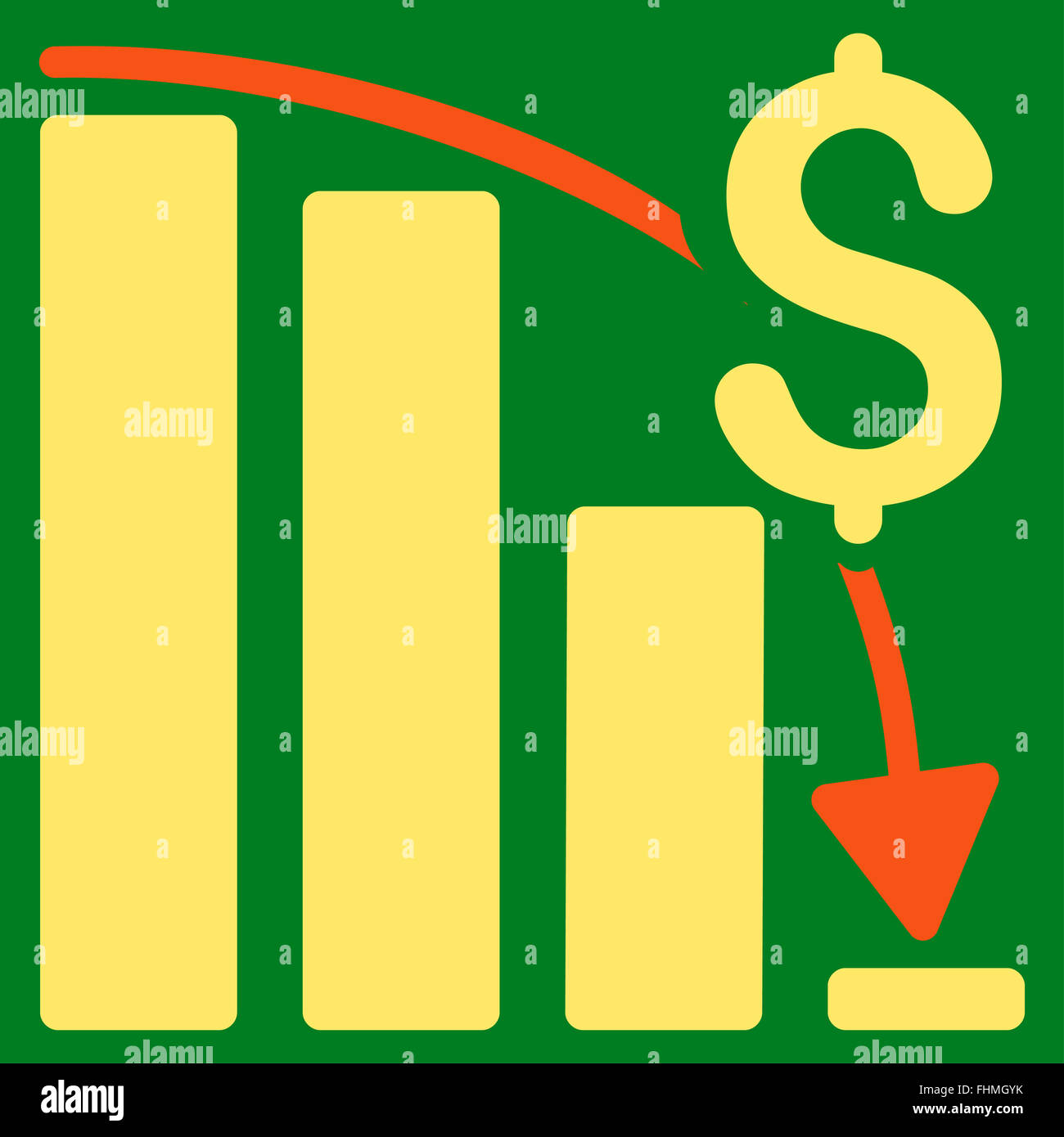 Financial Crisis Icon Stock Photo - Alamy