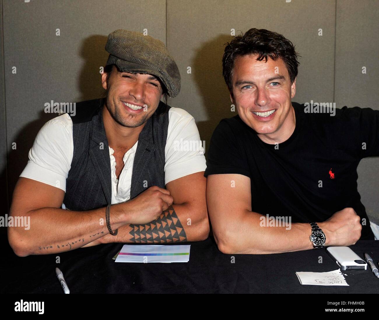 jason momoa and john barrowman Stock Photo - Alamy