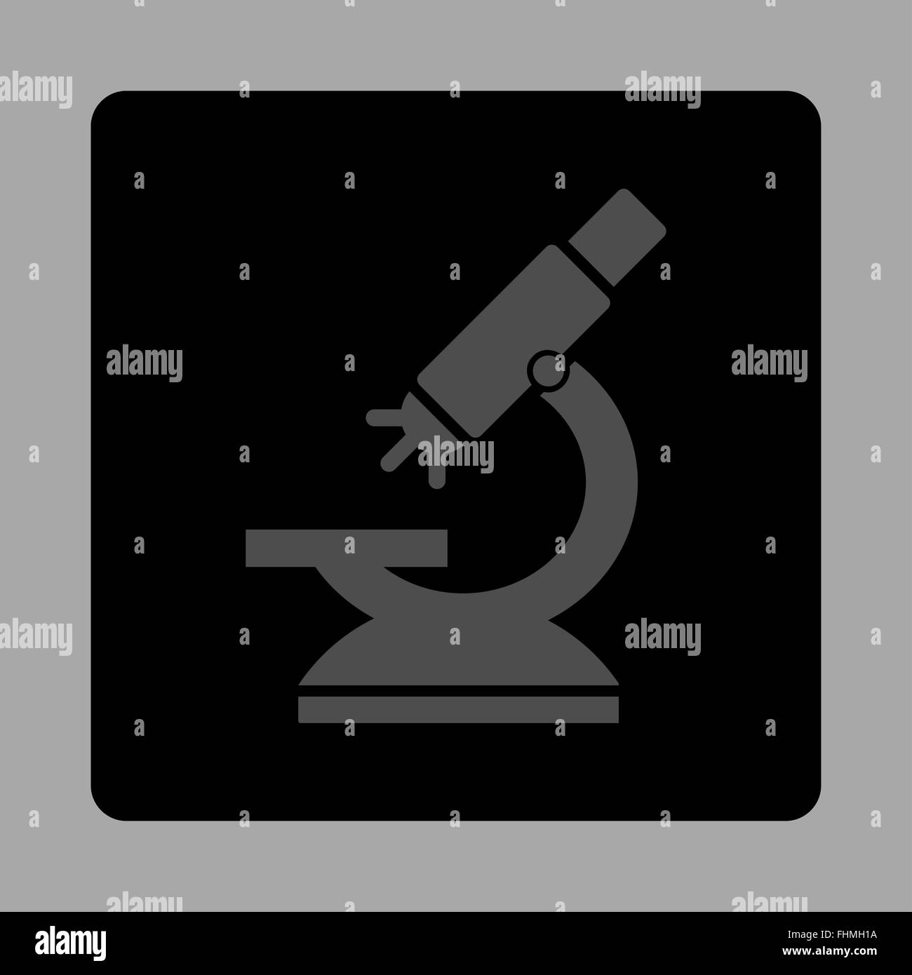 Labs Microscope Rounded Square Button Stock Photo - Alamy