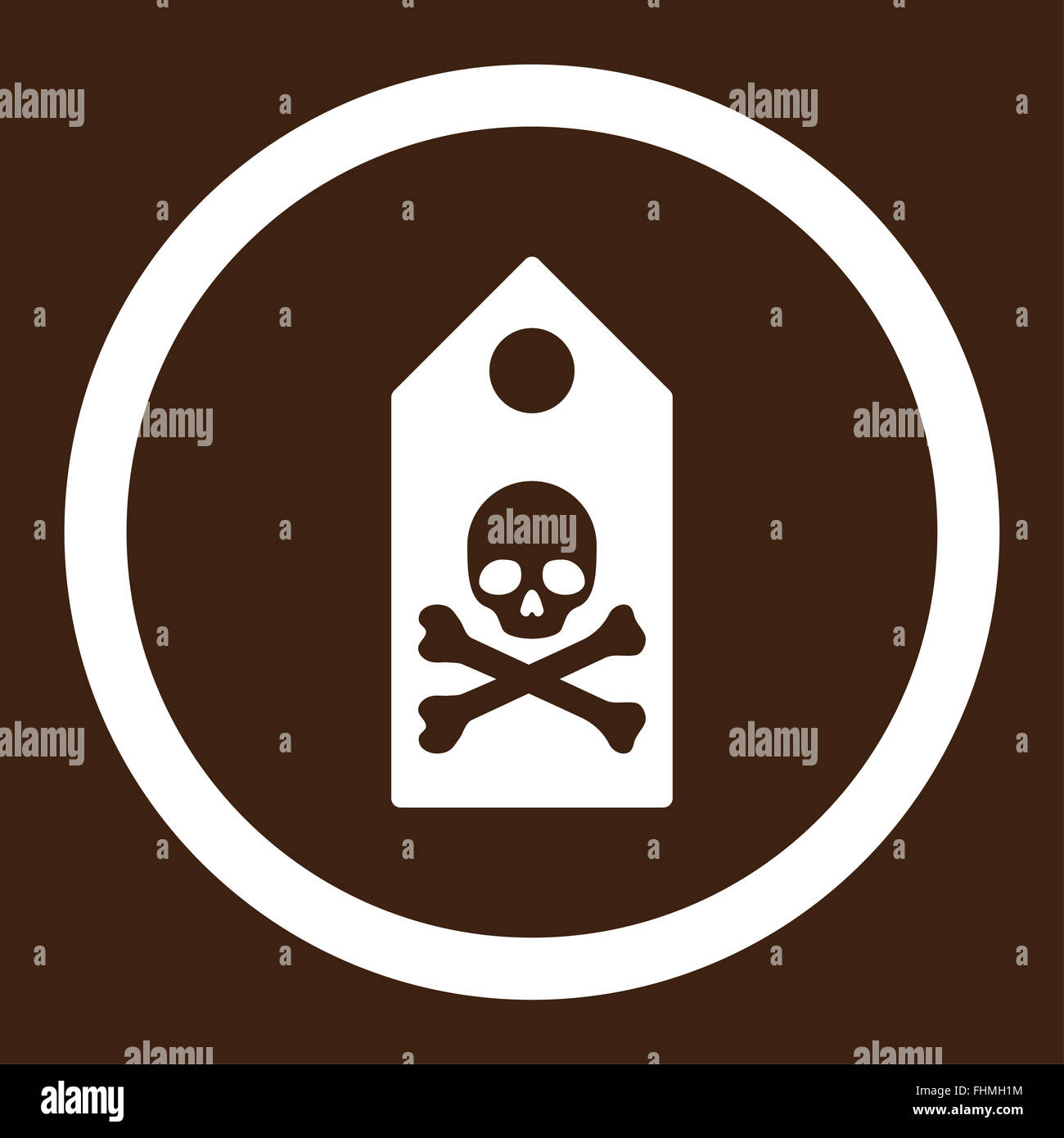 Death Mark Rounded Vector Icon Stock Photo - Alamy