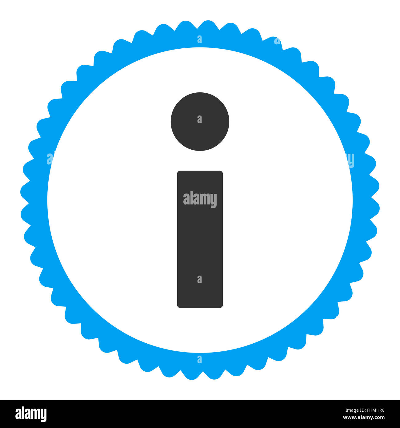 Info flat blue and gray colors round stamp icon Stock Photo - Alamy