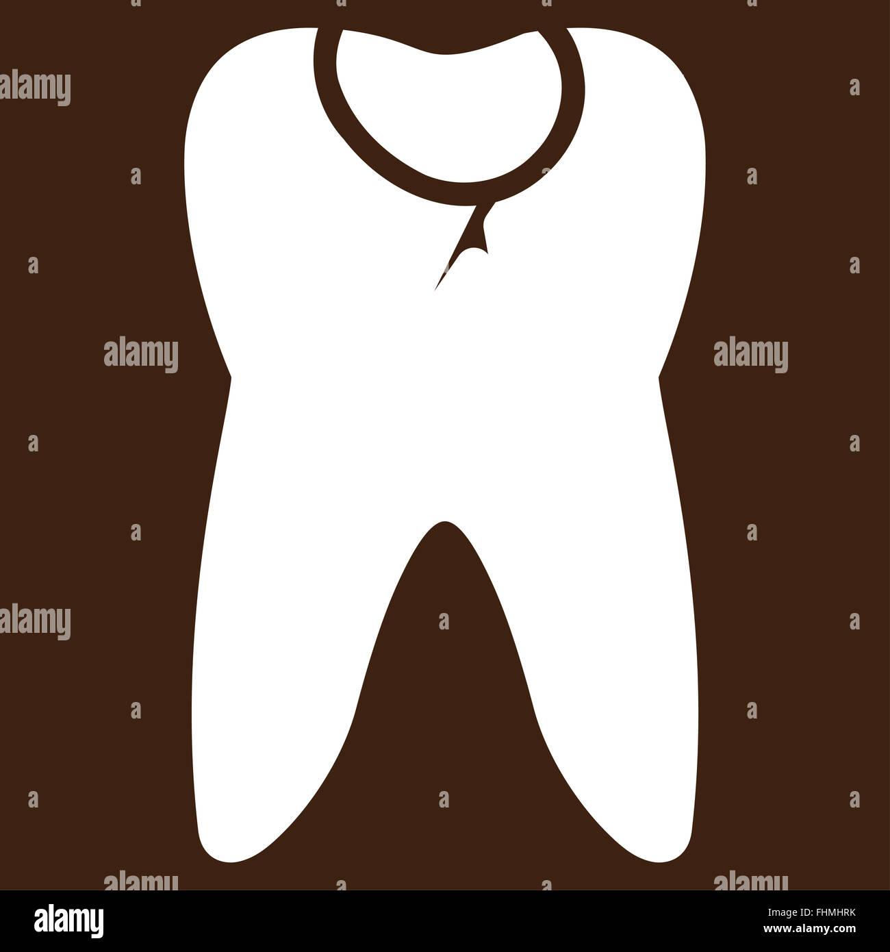 Tooth Caries Icon Stock Photo - Alamy