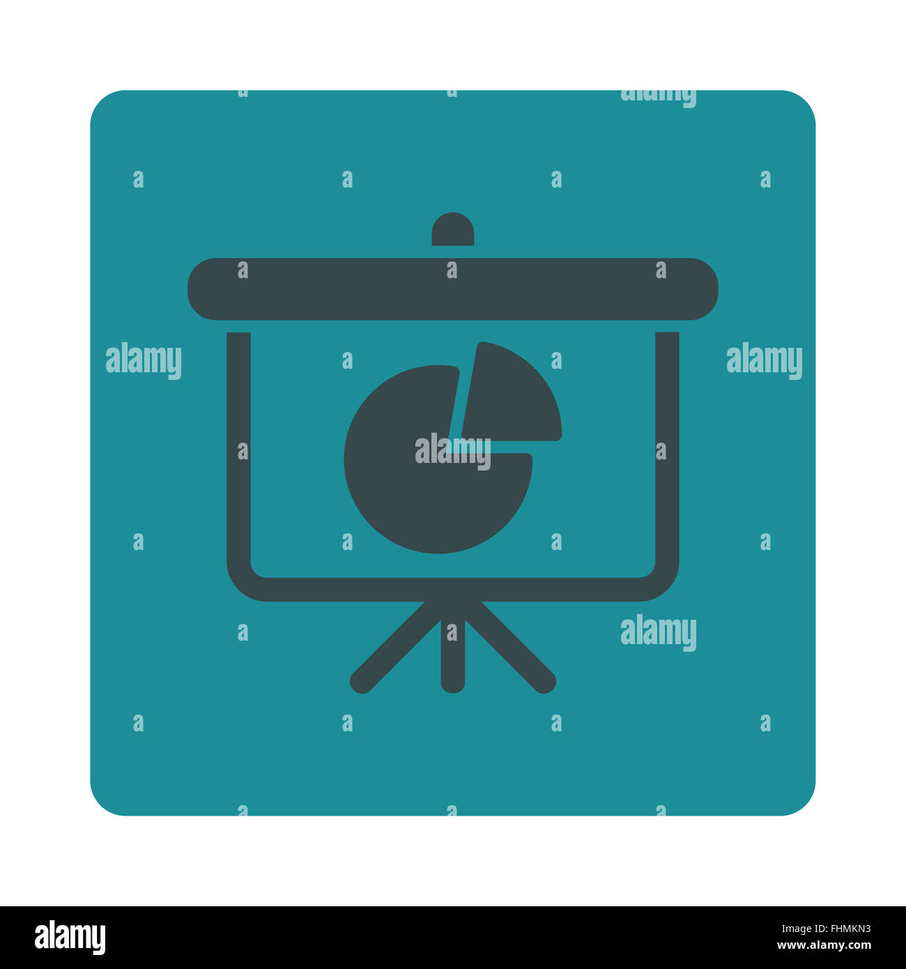 Pie Chart Demonstration Icon Stock Photo - Alamy