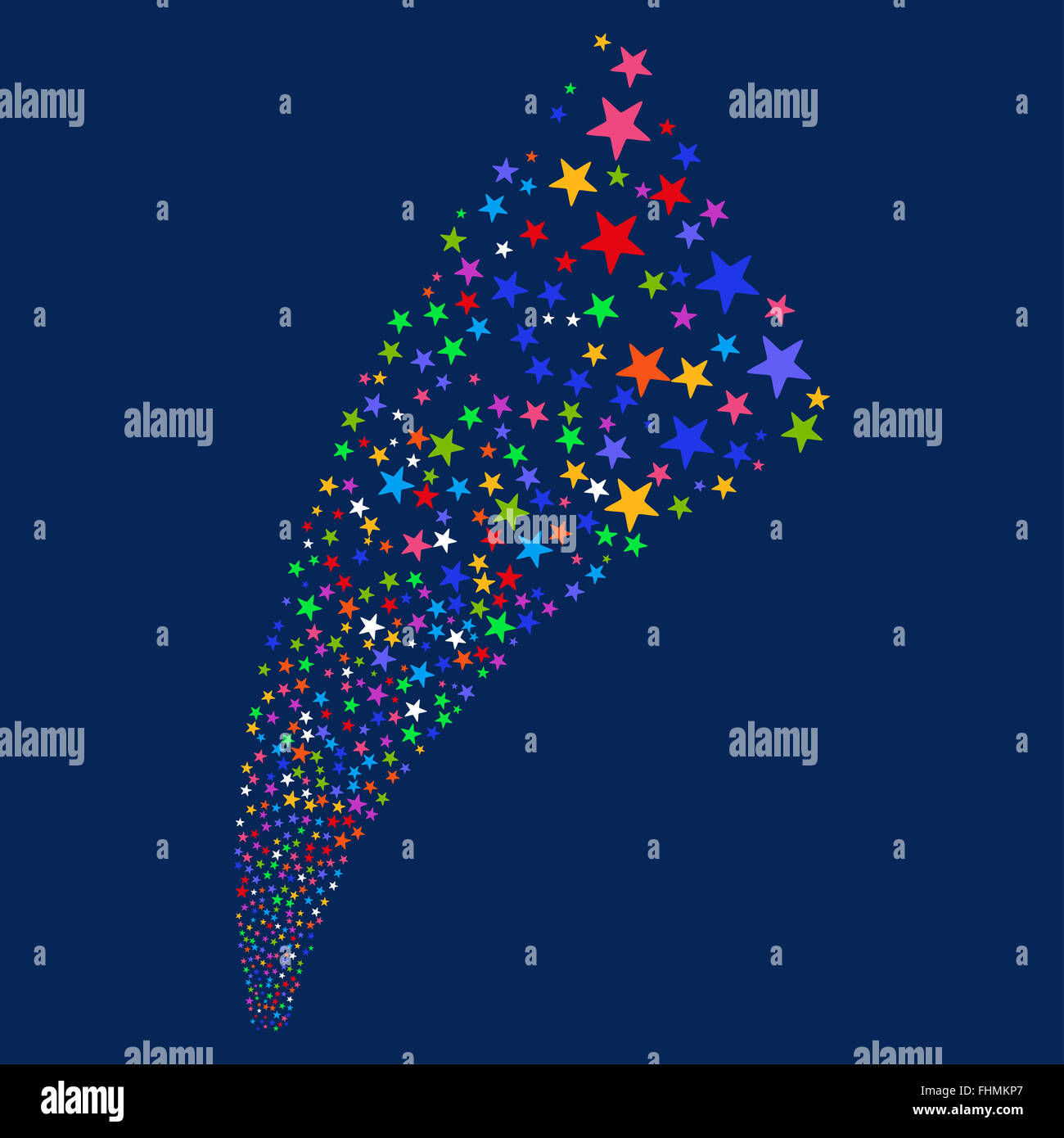 Pyrotechnic Star Fireworks Stream Stock Photo - Alamy