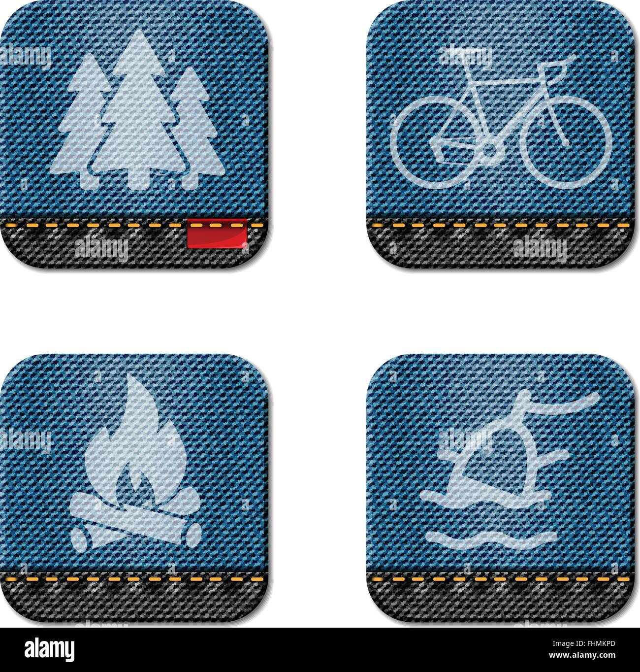 Active recreation icon set Stock Vector Image & Art - Alamy
