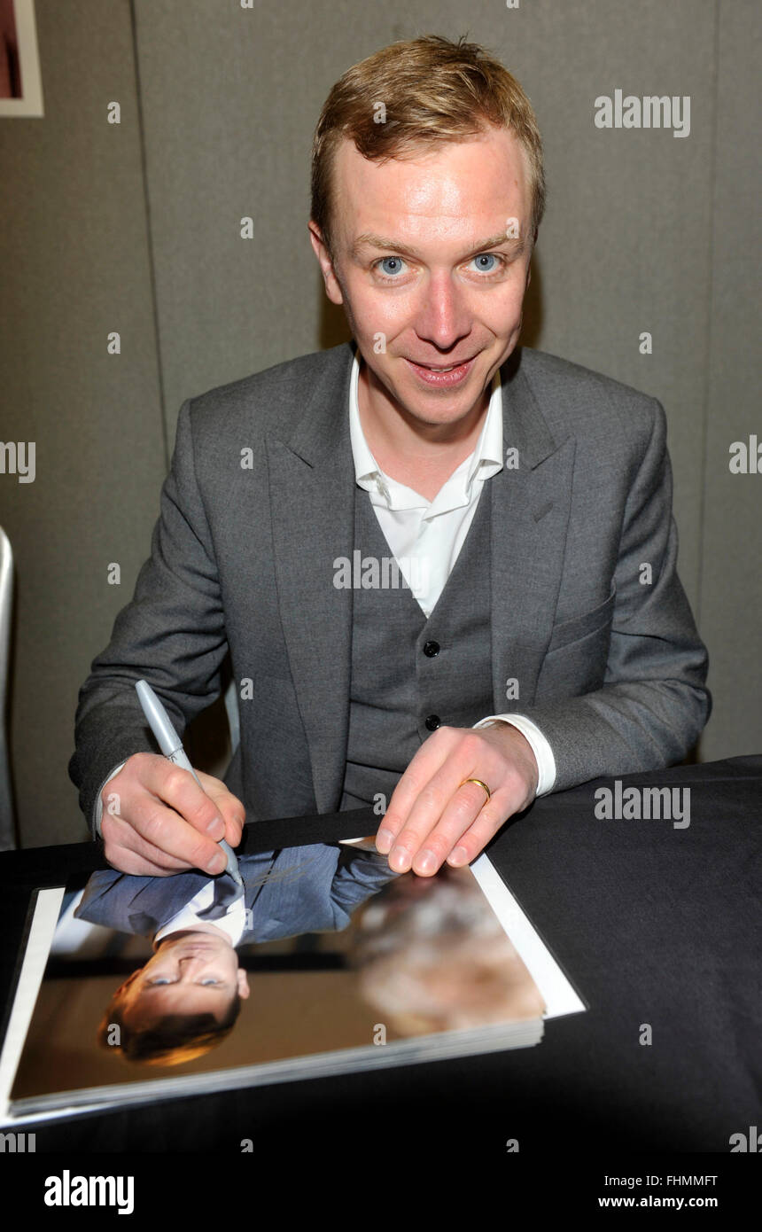 Steven Robertson attends Collectormania 19 at stadium:mk, Milton Keynes ...