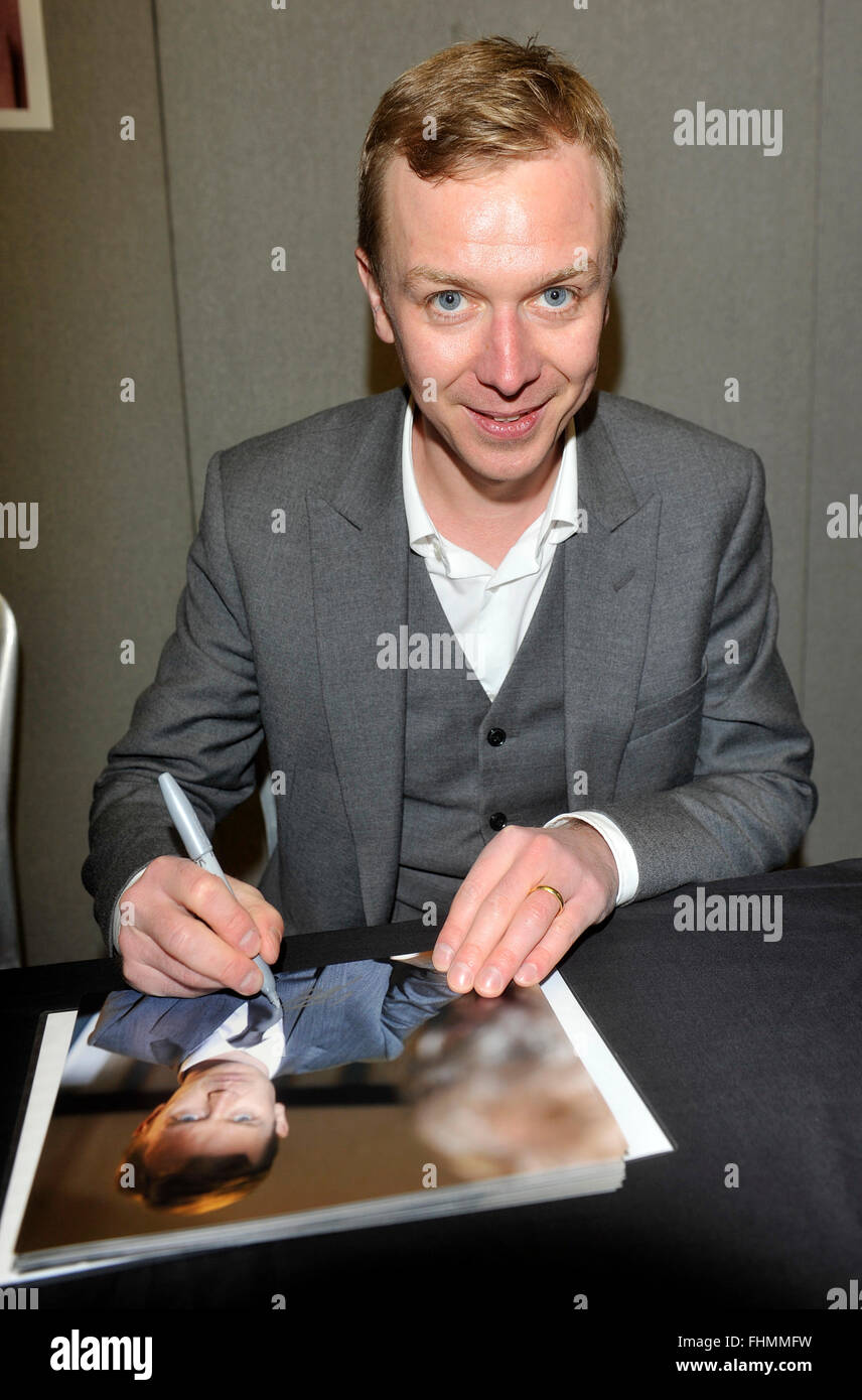 Steven Robertson attends Collectormania 19 at stadium:mk, Milton Keynes ...