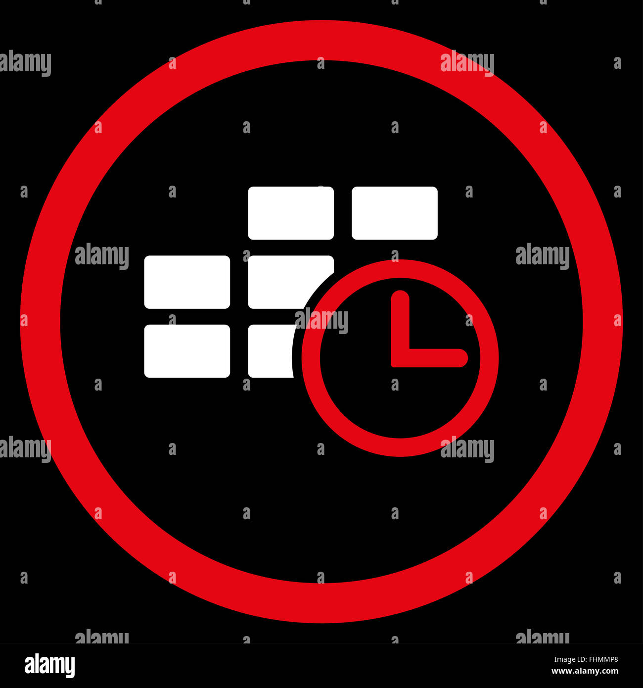 Time Grid Icon Stock Photo - Alamy
