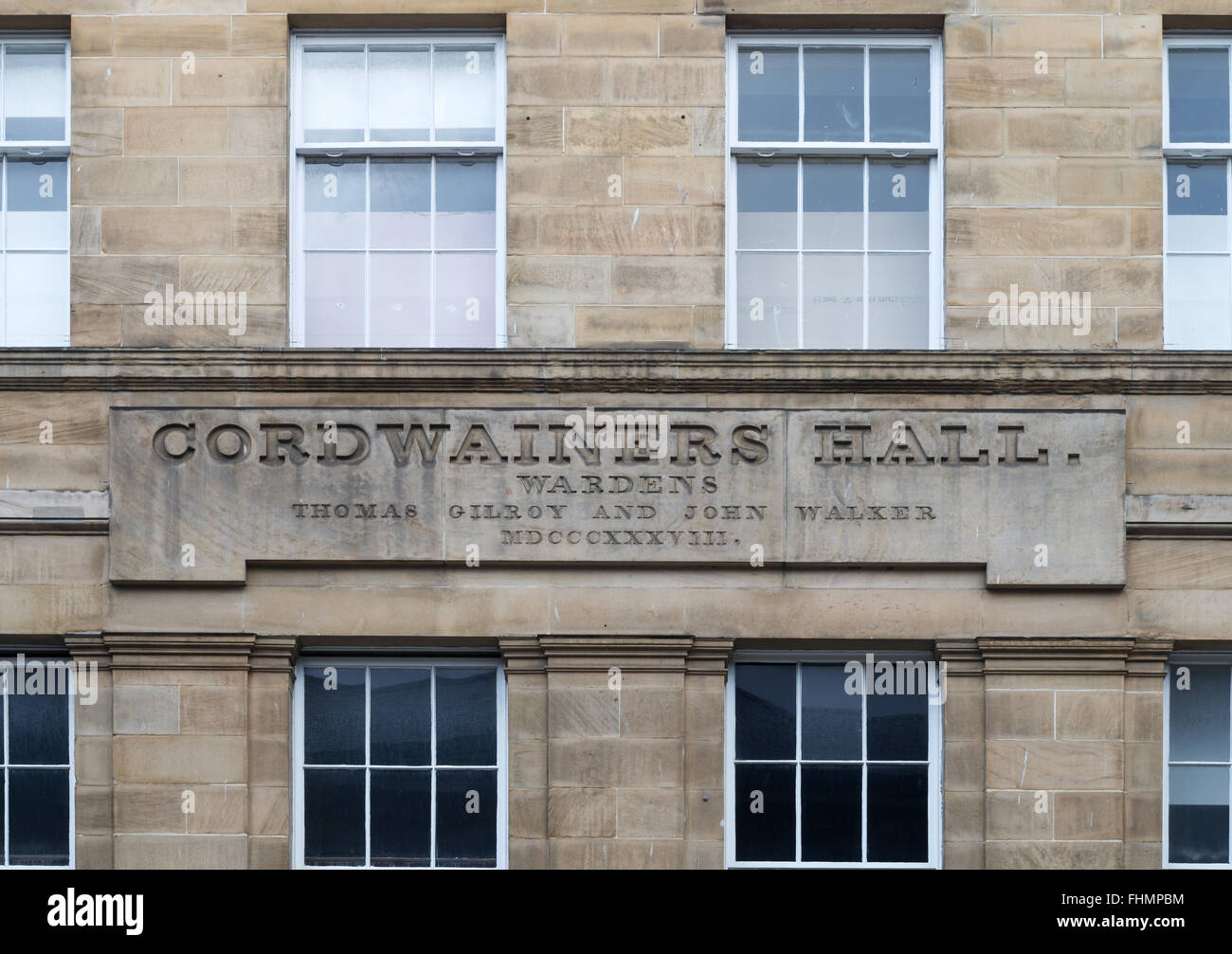 Sign Cordwainers Hall in Newcastle upon Tyne, North East England, UK ...