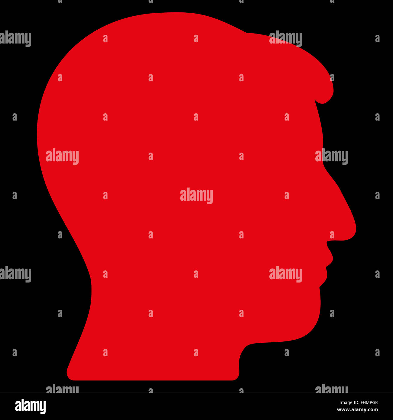 Man Head Icon Stock Photo - Alamy