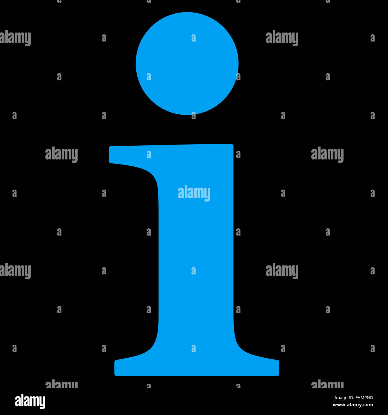 Info flat blue color icon Stock Photo - Alamy