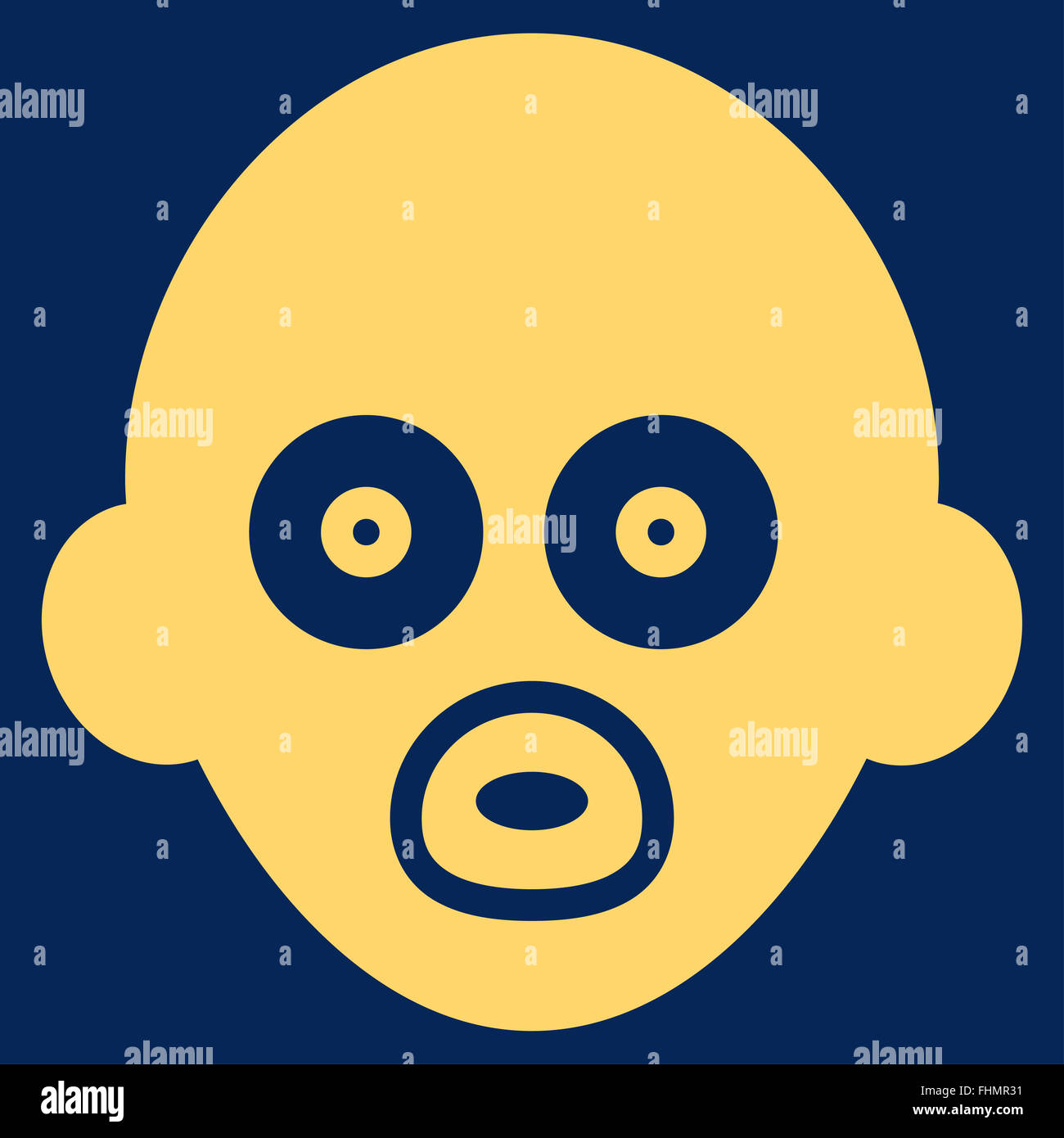 Baby Head Icon Stock Photo - Alamy