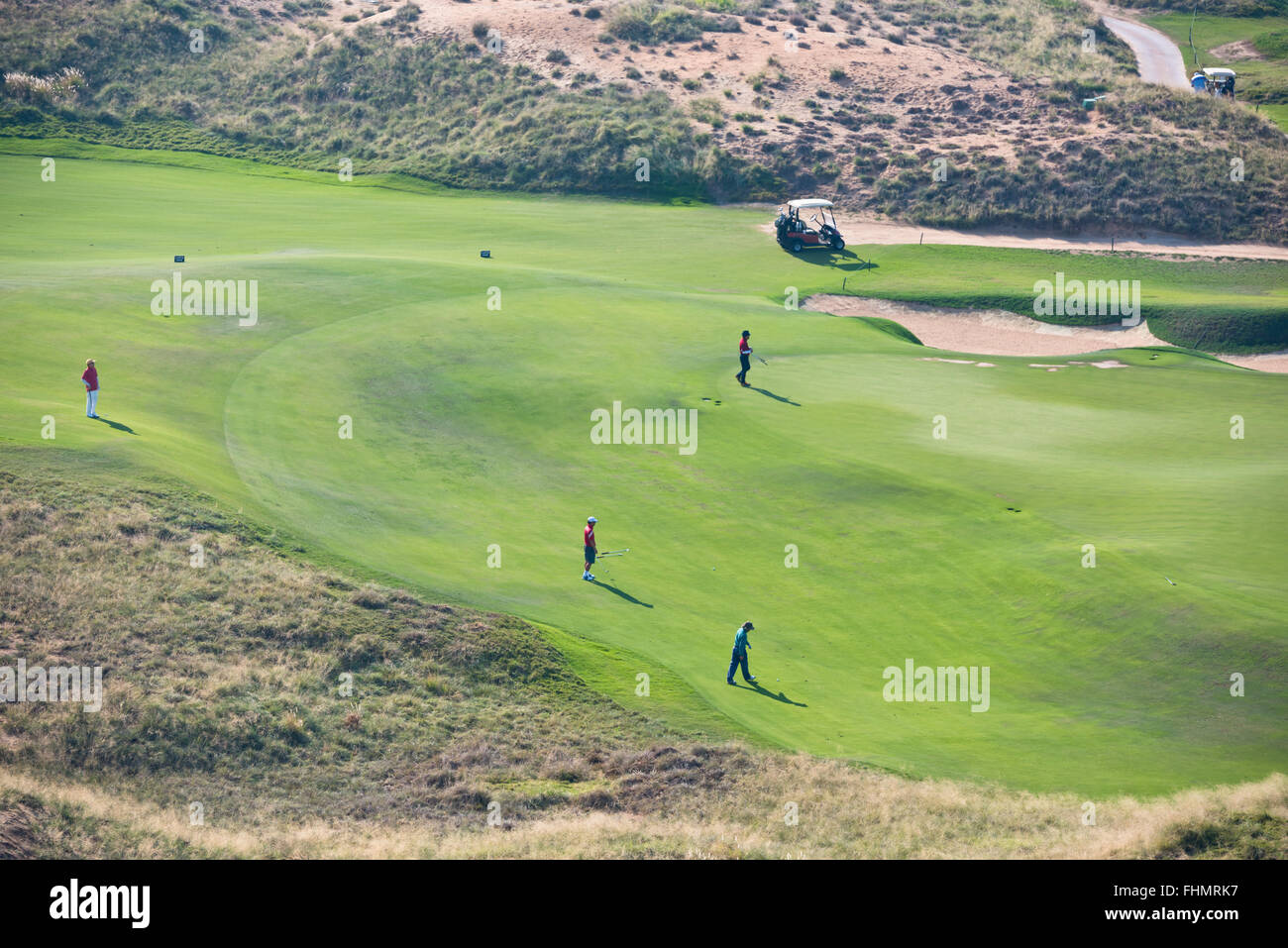 View of green golf resort field. summer vacations Stock Photo - Alamy