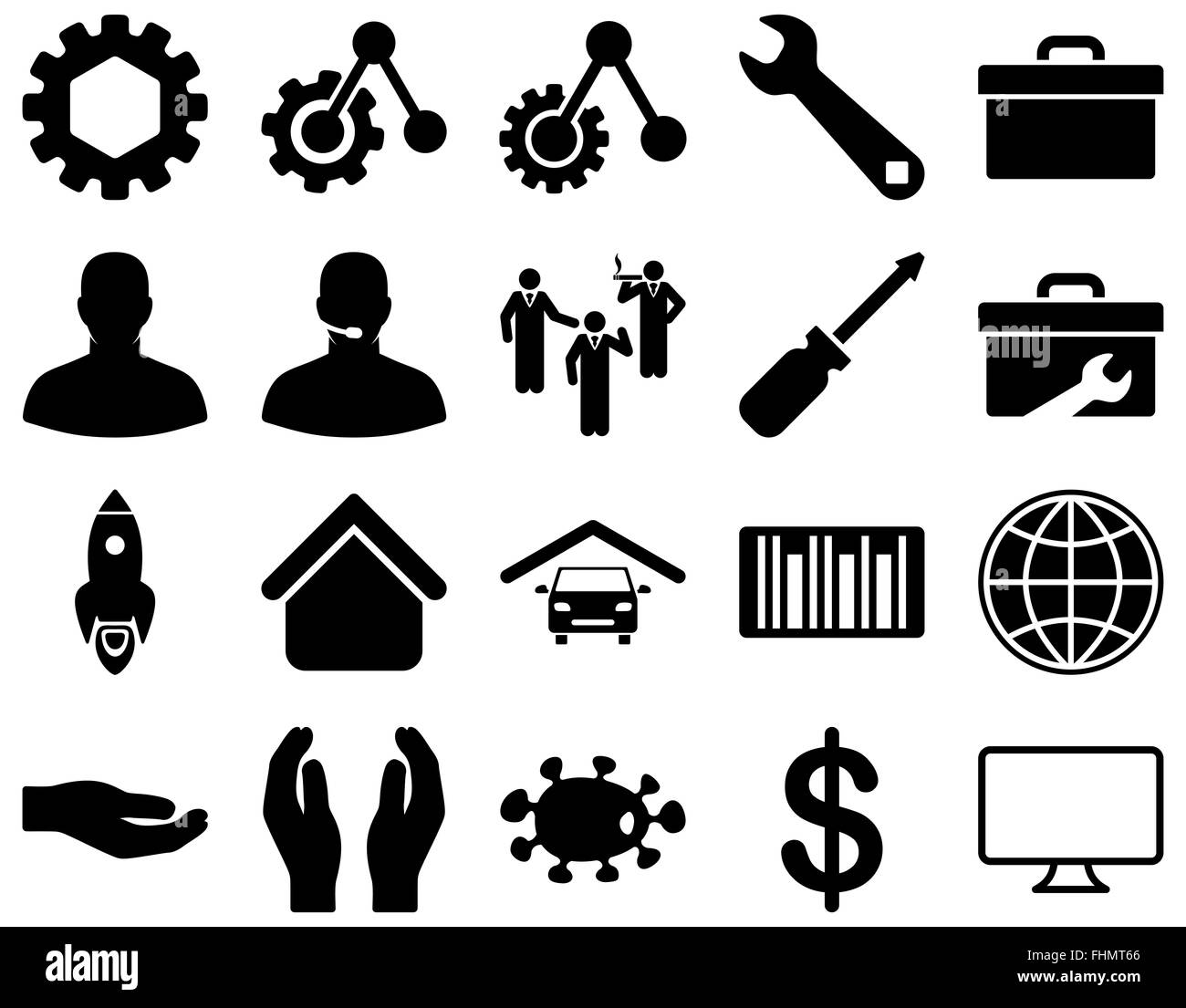 Settings and Tools Icons Stock Photo - Alamy