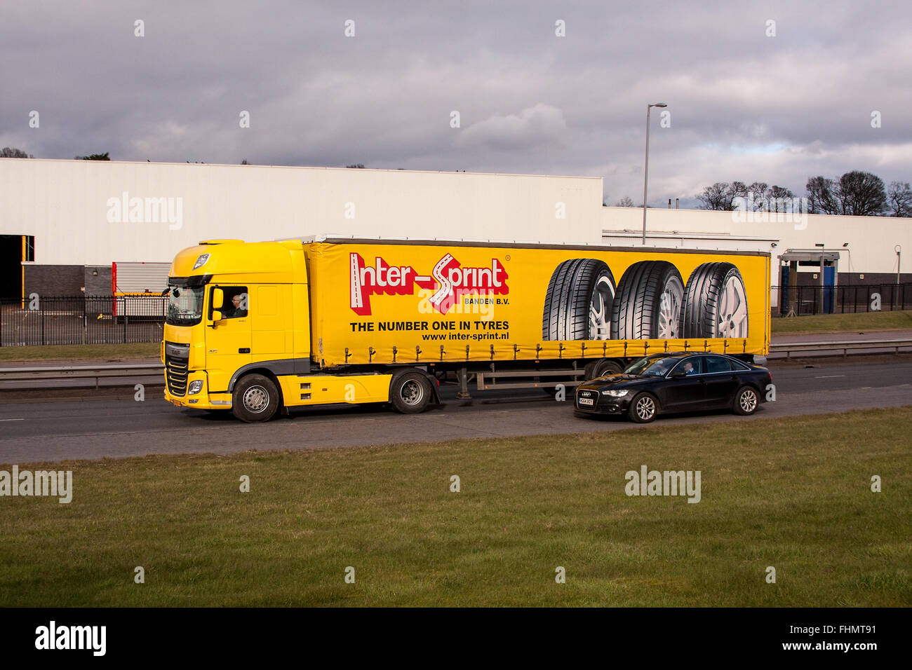 A Dutch Inter-Sprint “car and truck tyres” distribution lorry ...