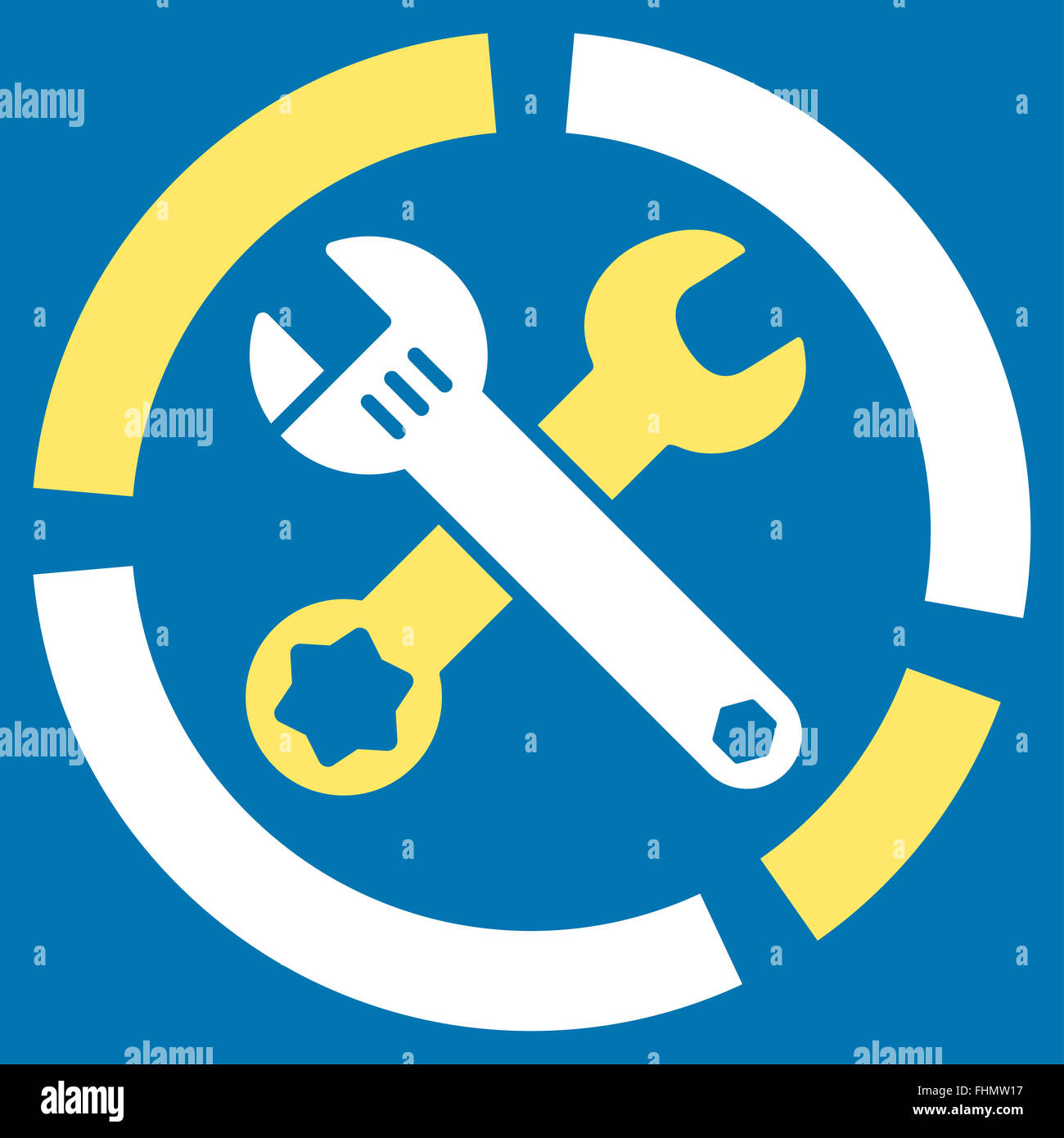 Tools Diagram Icon Stock Photo - Alamy
