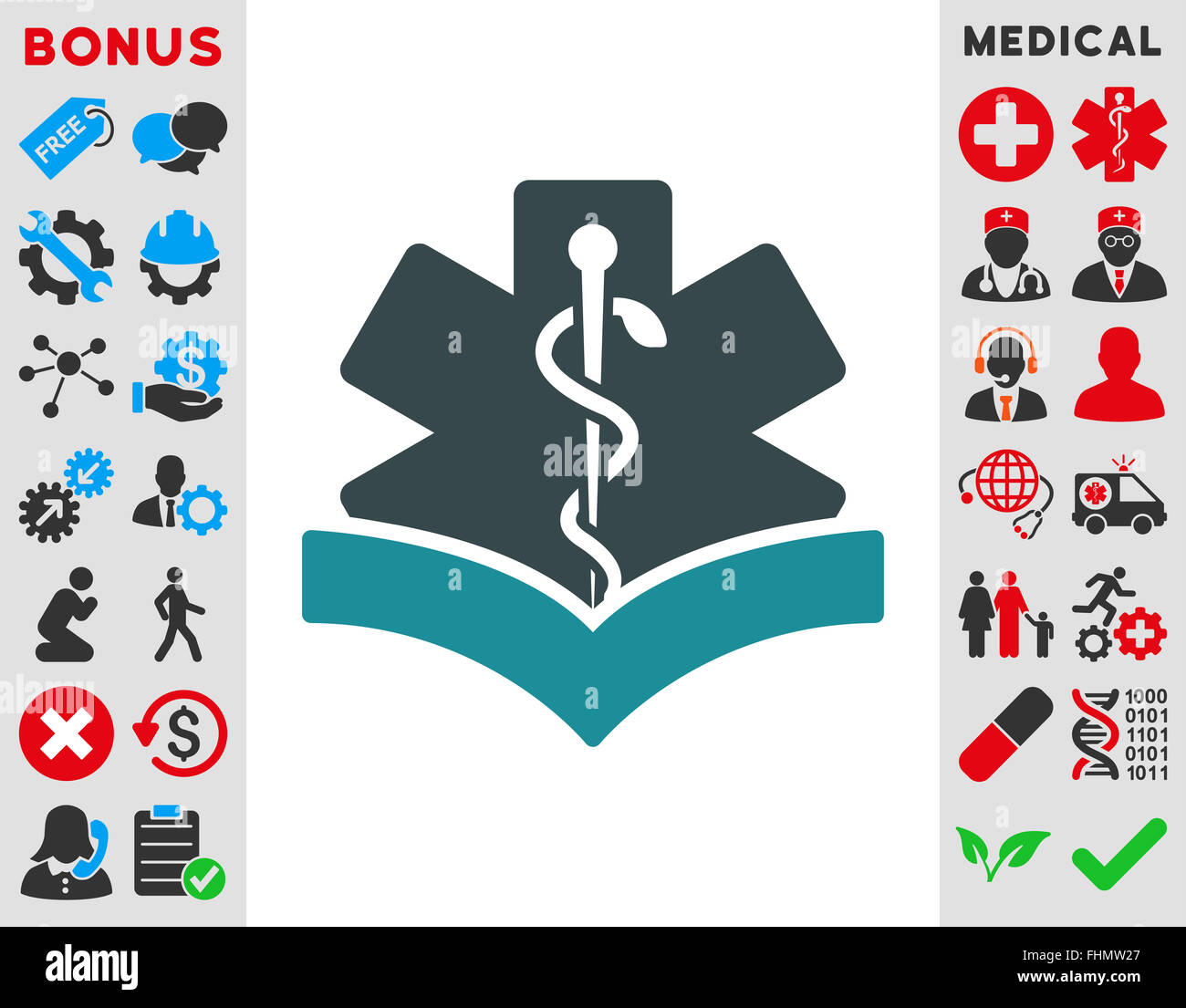 Medical Knowledge Icon Stock Photo - Alamy