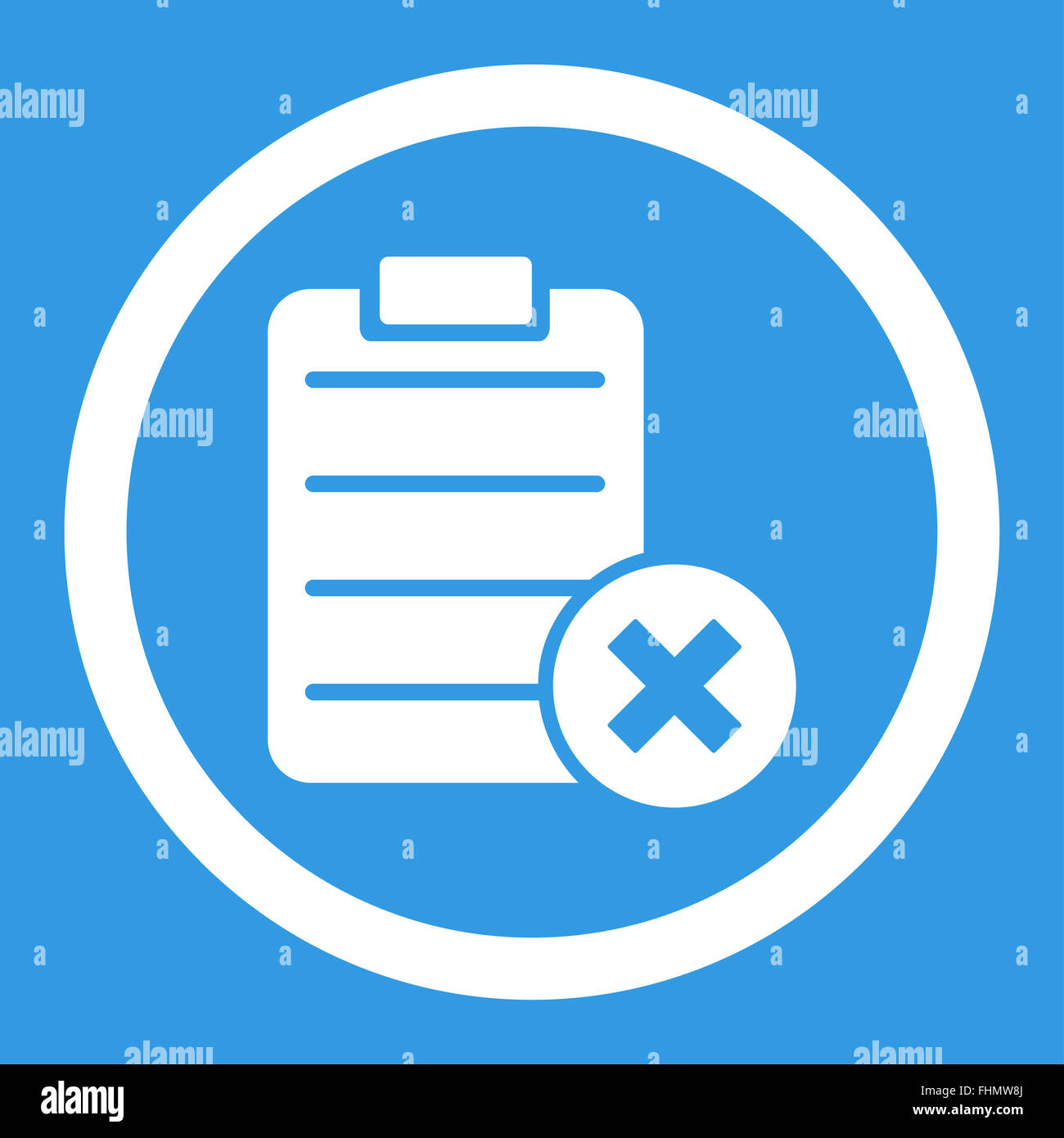Reject Form Rounded Vector Icon Stock Photo - Alamy