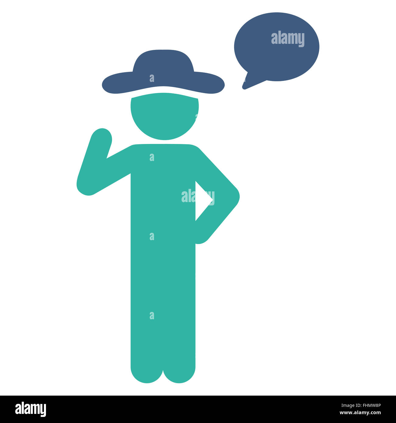 Fellow Speech Icon Stock Photo - Alamy