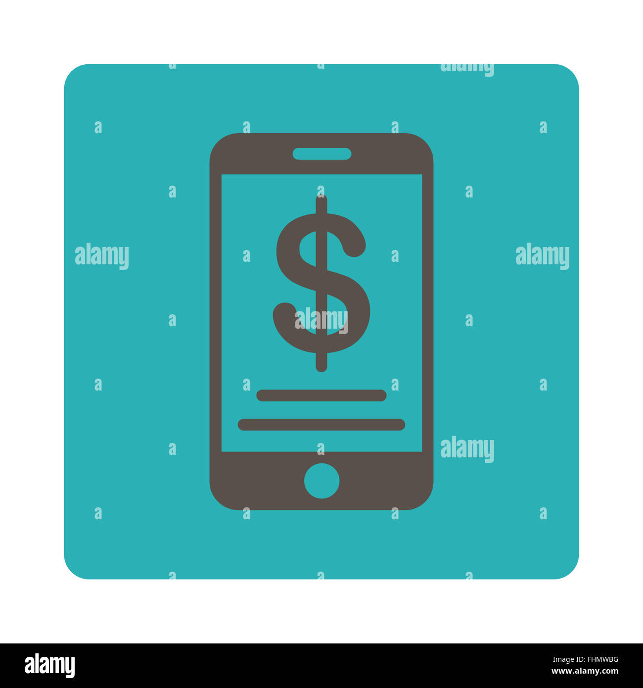 Mobile Wallet Icon Stock Photo - Alamy