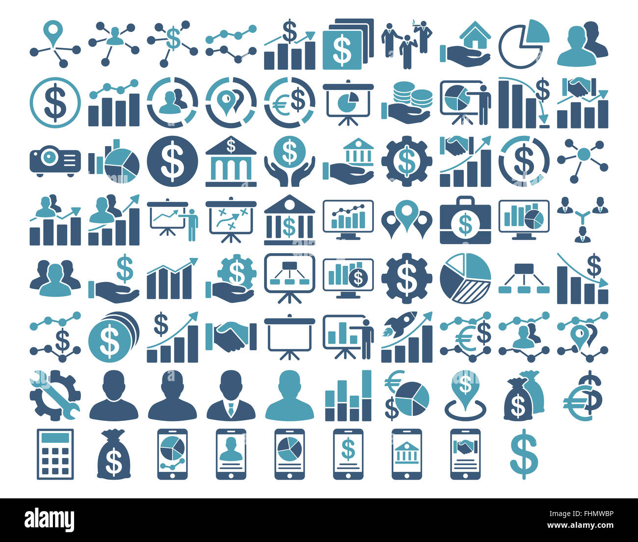 Business Icon Set Stock Photo - Alamy