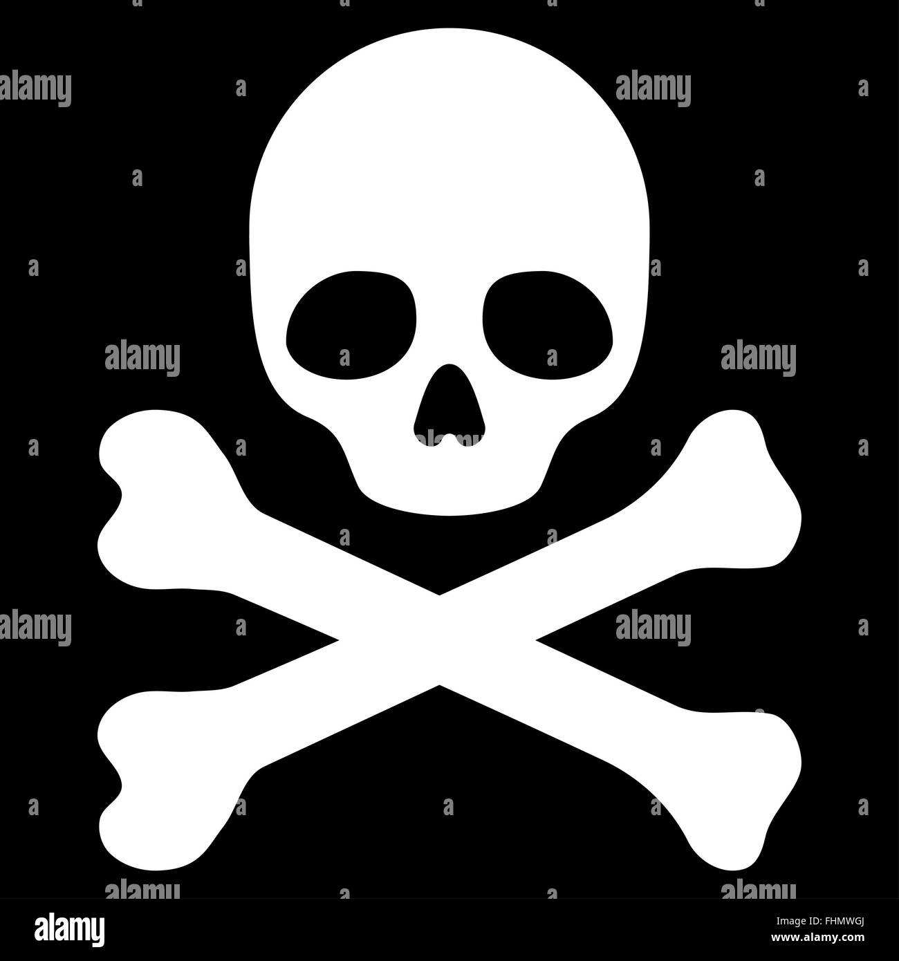 Death Flat Icon Stock Photo - Alamy