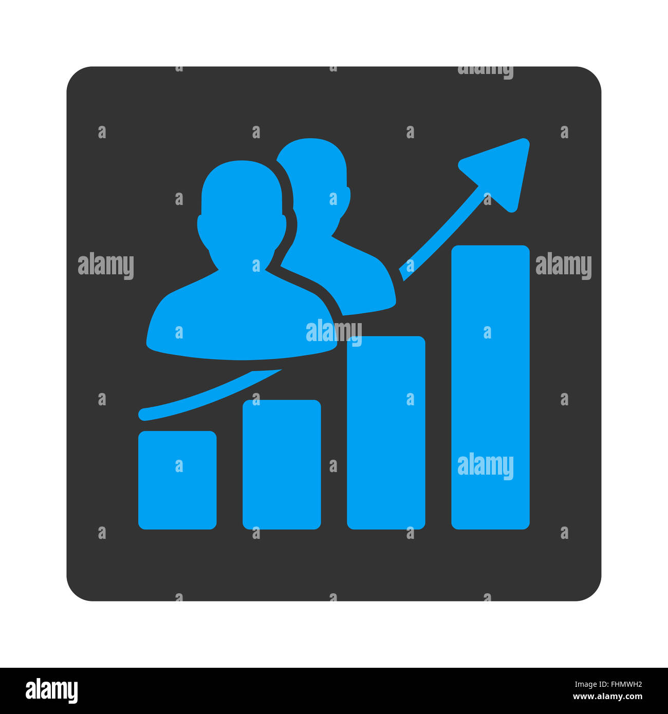 Audience Growth Icon Stock Photo - Alamy
