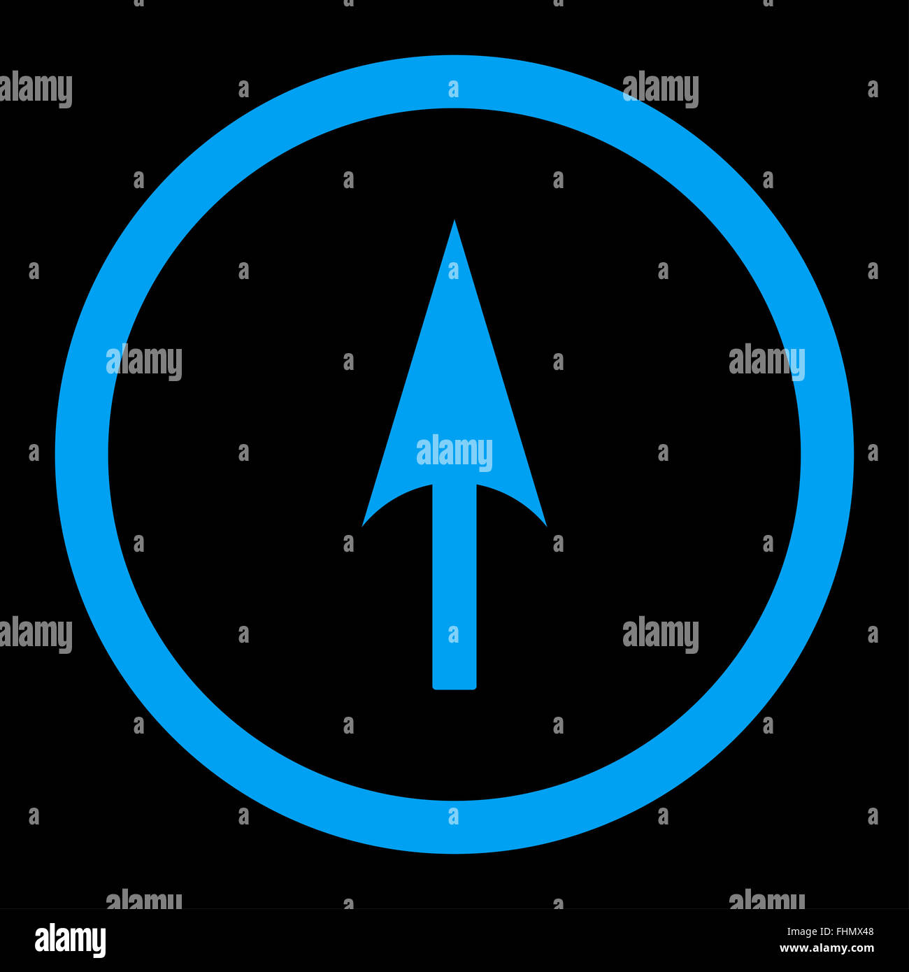 Arrow Axis Y flat blue color rounded vector icon Stock Photo - Alamy