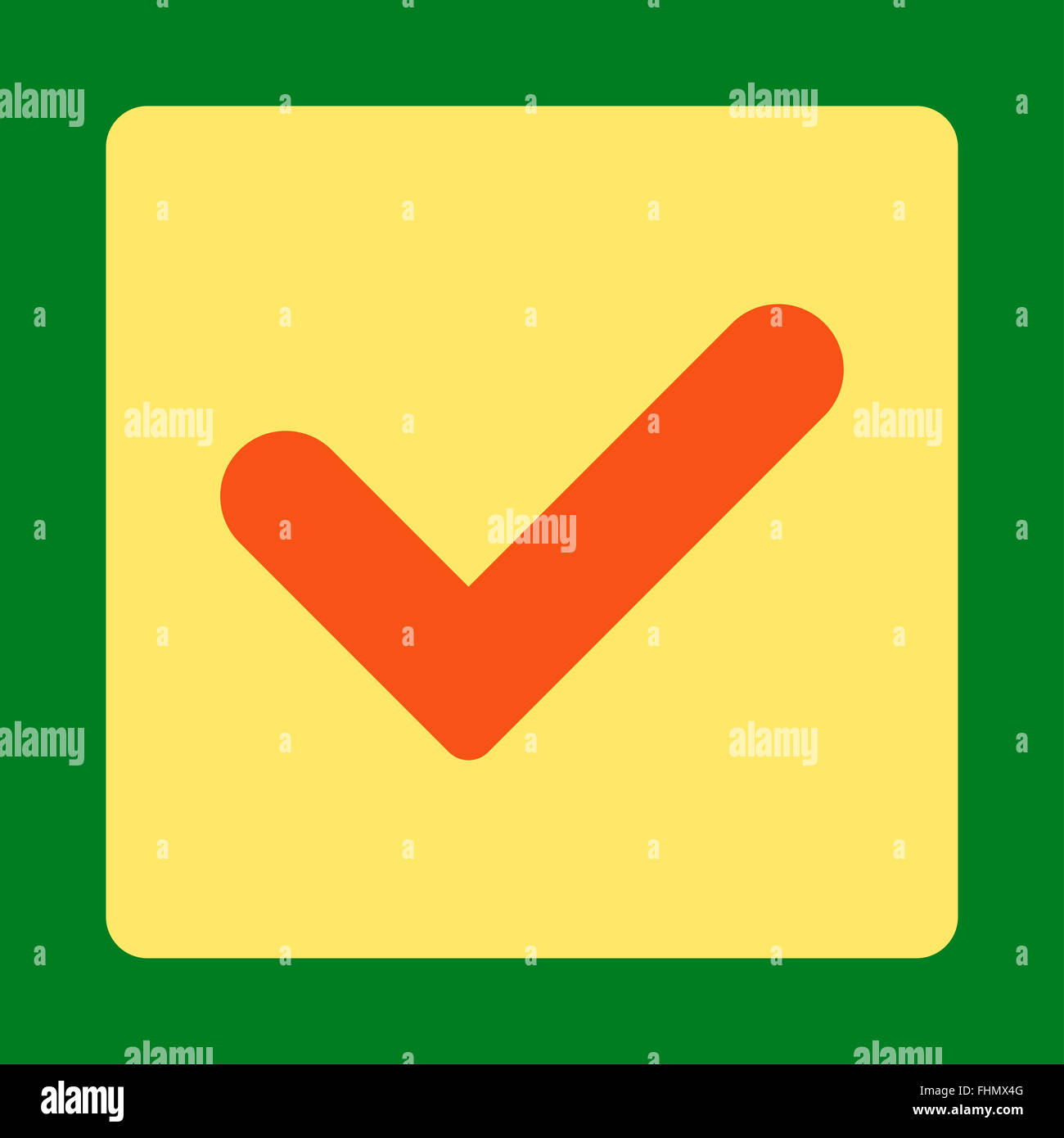 Yes flat orange and yellow colors rounded button Stock Photo - Alamy
