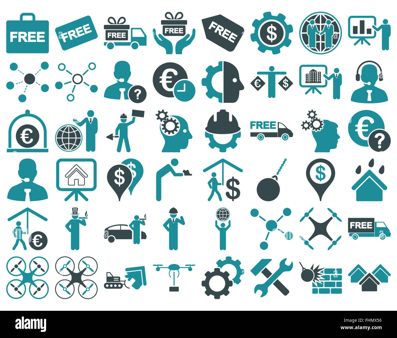 Business Icon Set Stock Photo - Alamy