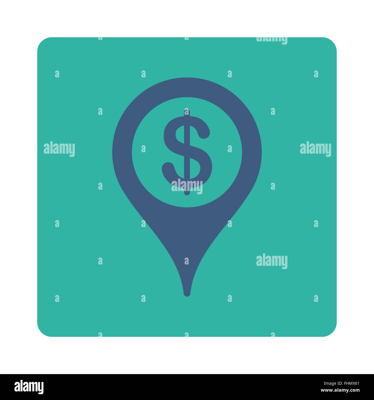 Bank location icon Stock Photo - Alamy
